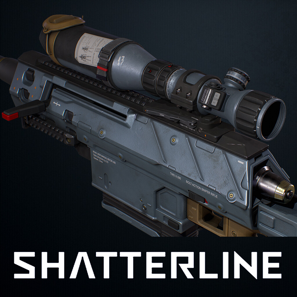 ArtStation - Bolt action sniper rifle