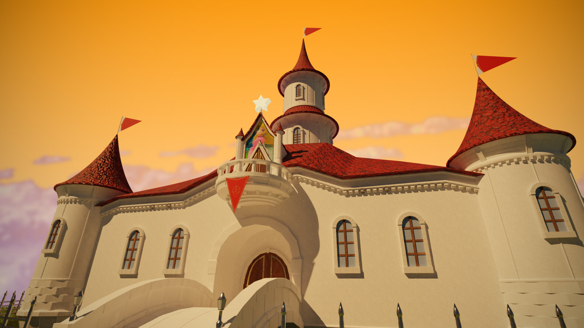 ArtStation - Peach's Castle - Super Mario