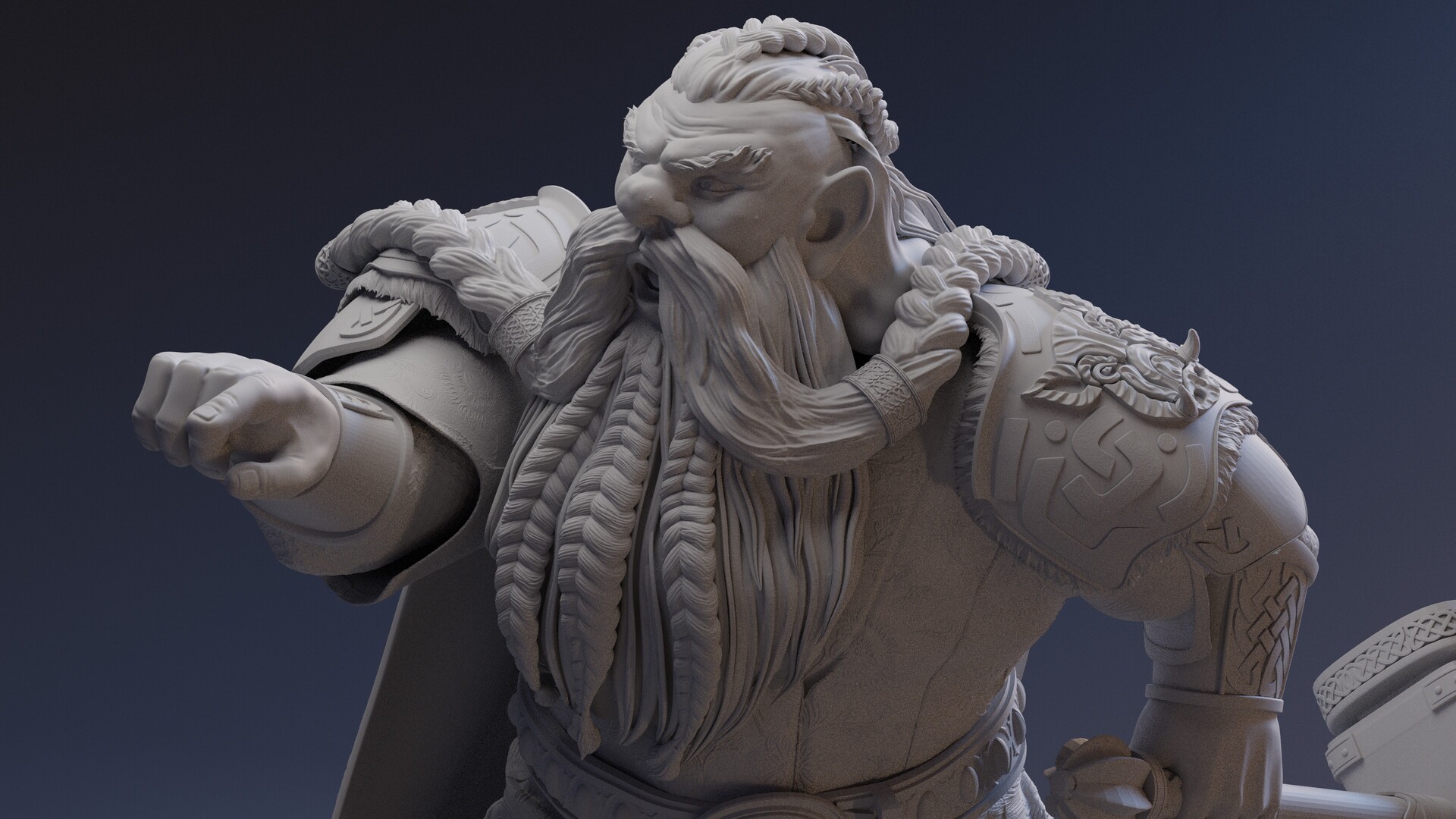 ArtStation - Angry Dwarf Sculpt