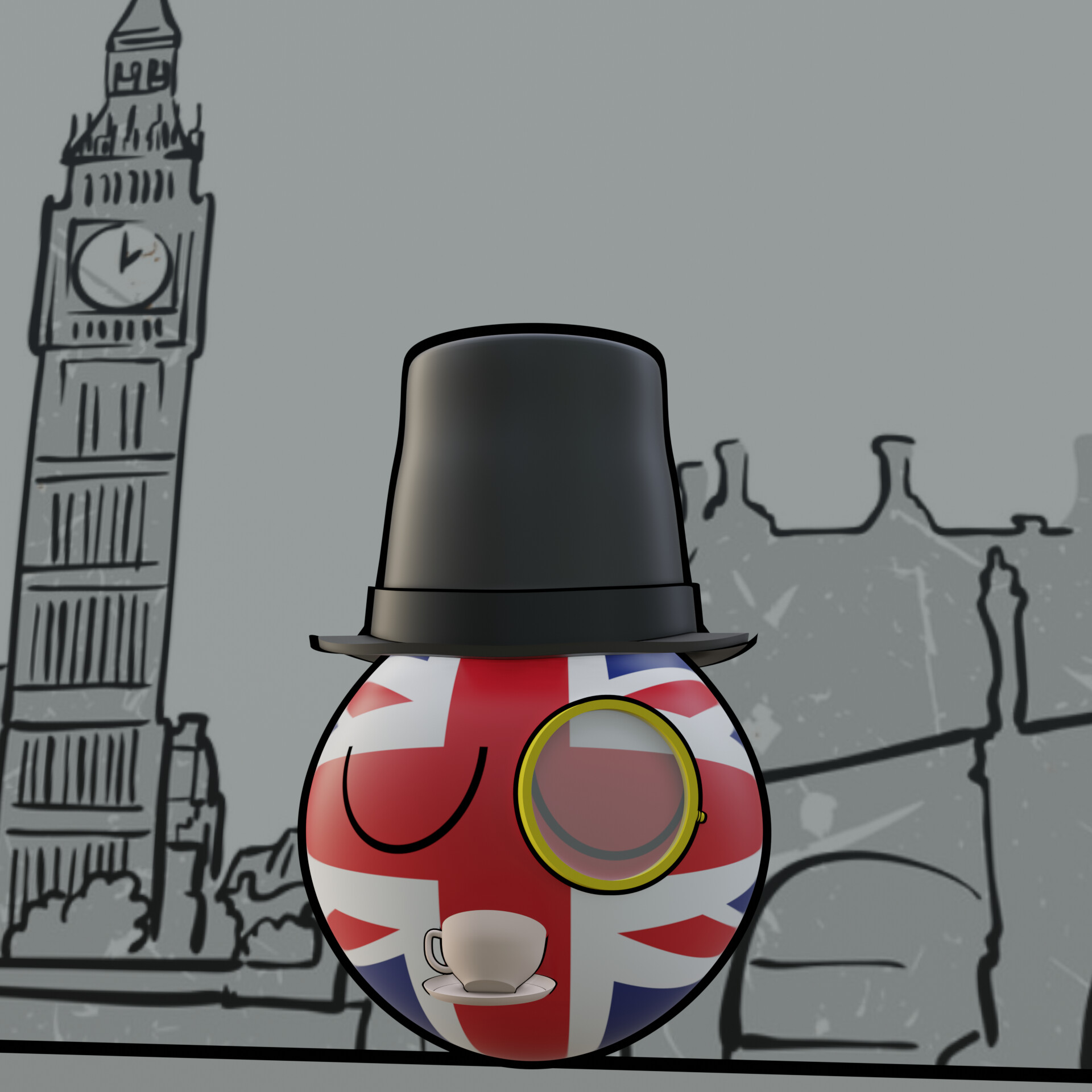 ArtStation - Sir Great Britain | Countryballs