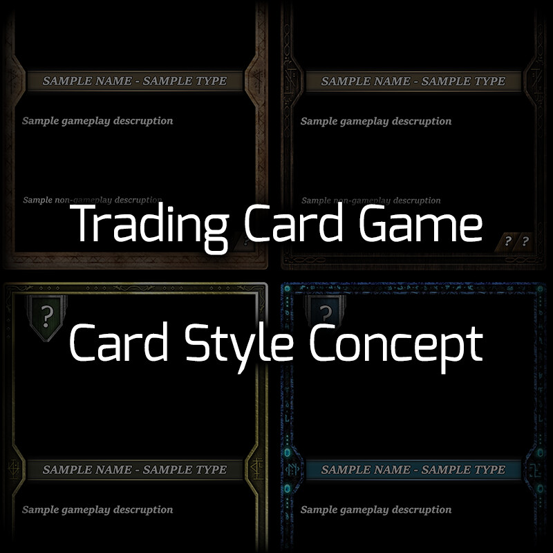 ArtStation - Trading Card Game - Card Style Concept