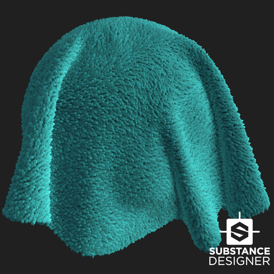ArtStation - Plush Carpet Material - Substance Designer