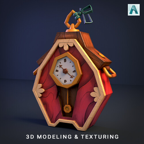 ArtStation - Stylized Clock