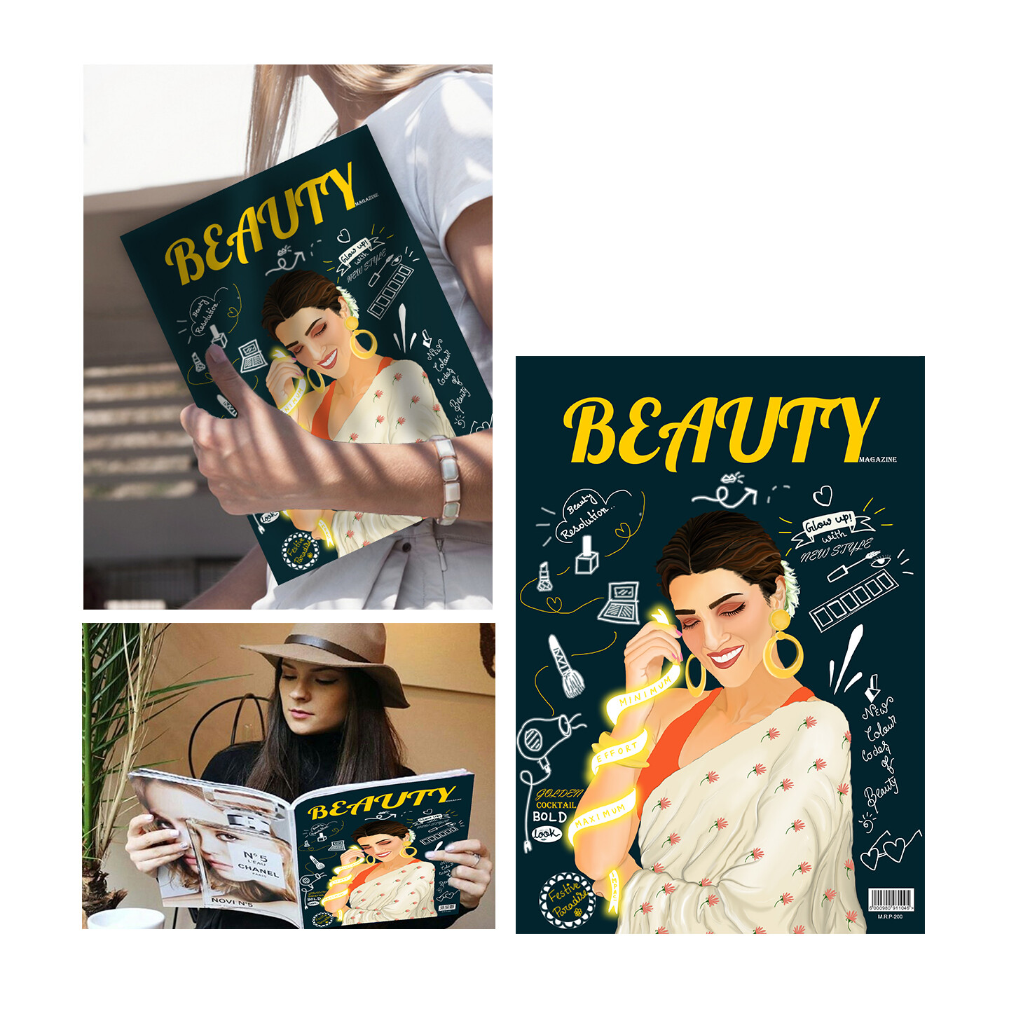 ArtStation - digital painting and magazine cover page design