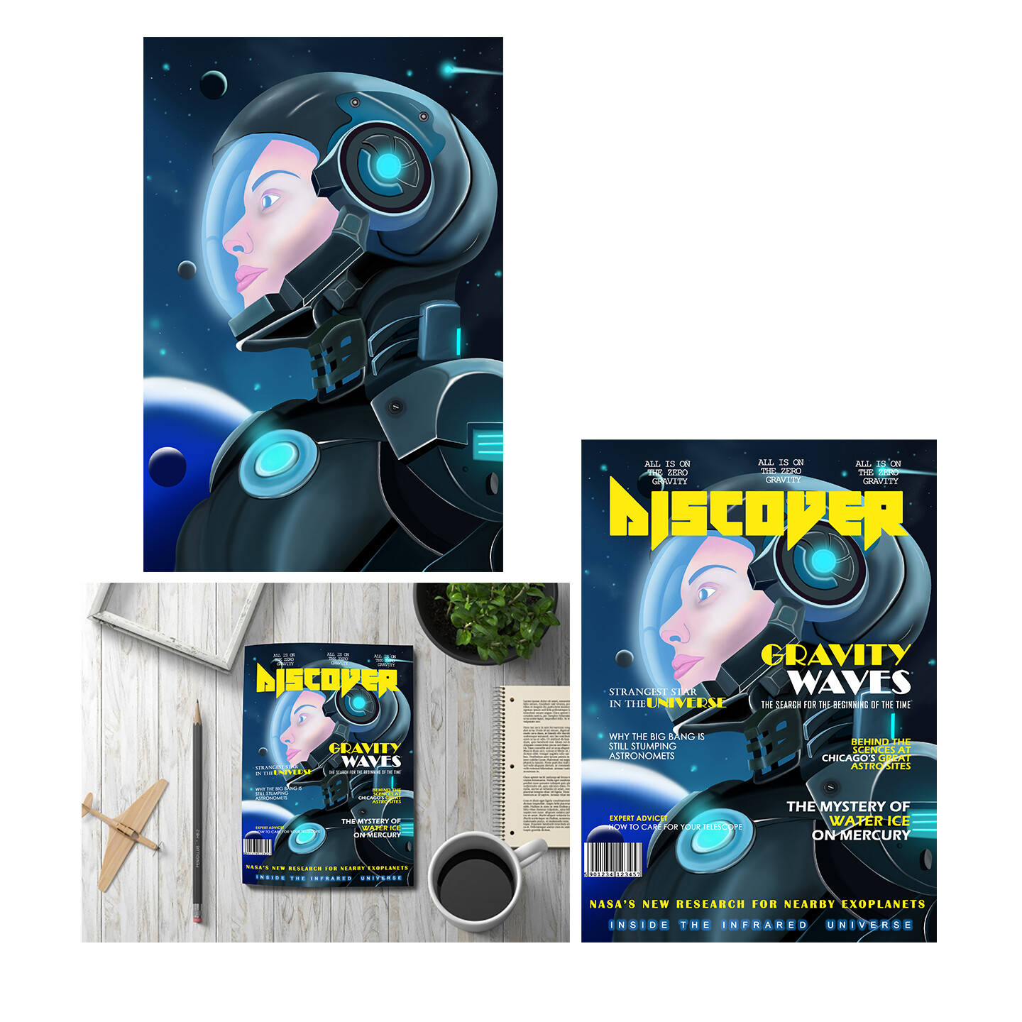 ArtStation - digital painting and magazine cover design