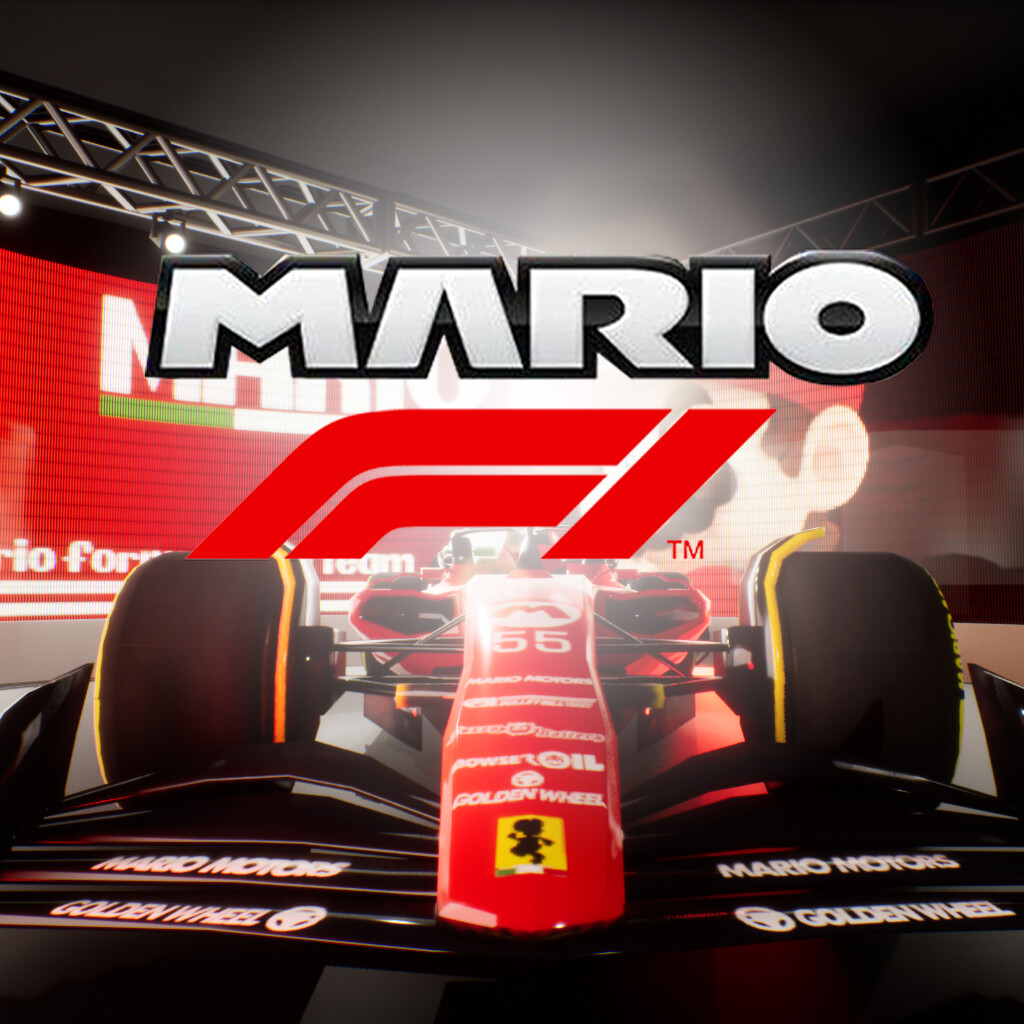 ArtStation - Mario Formula 1 (Fan Art)