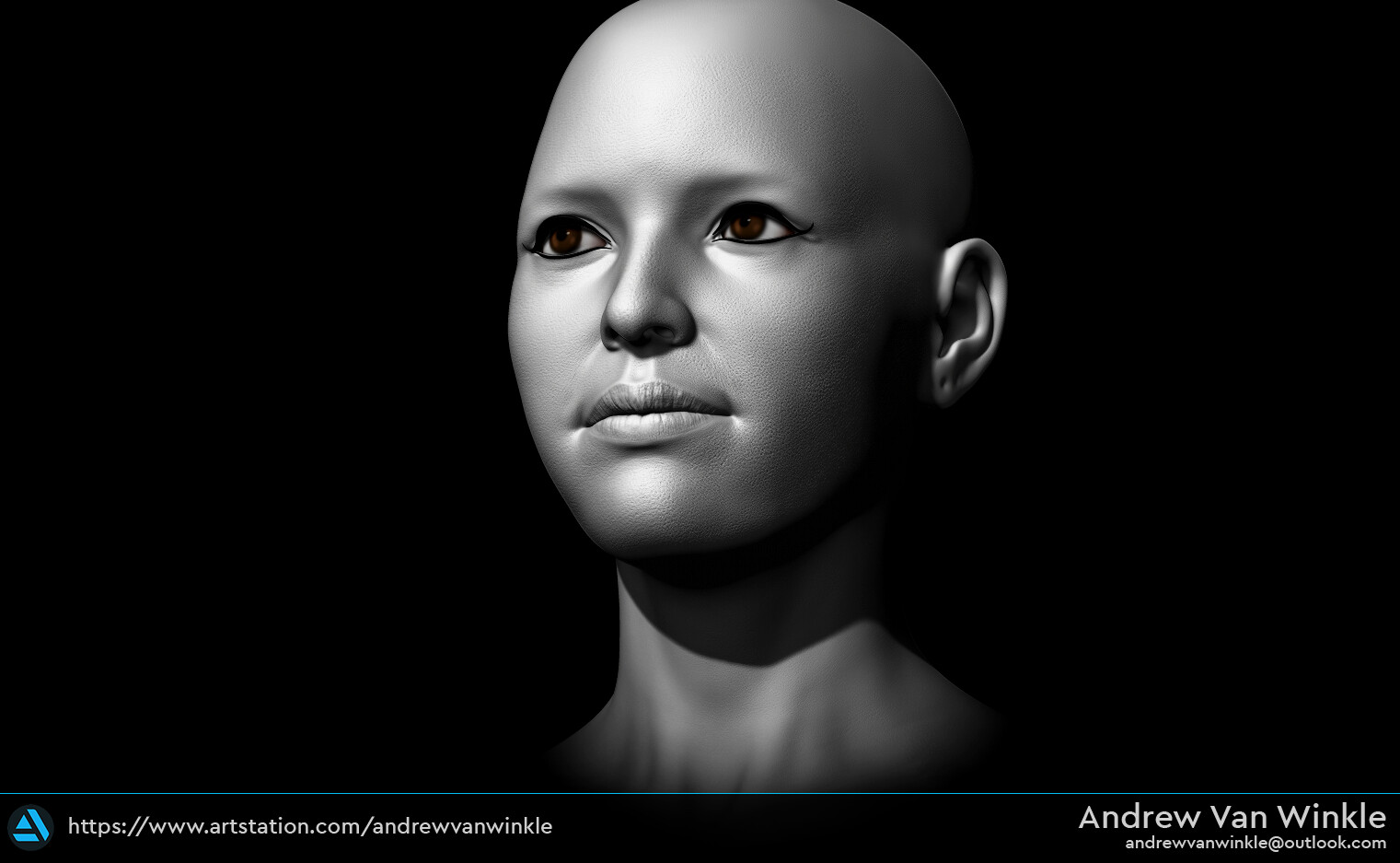 ArtStation - Female Face Study (Pores)