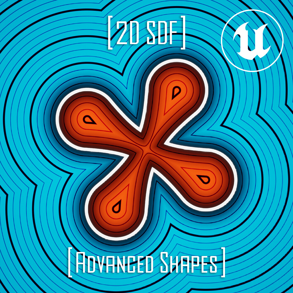 ArtStation - 2D SDF - Advanced Shapes - Material Function Library UE5