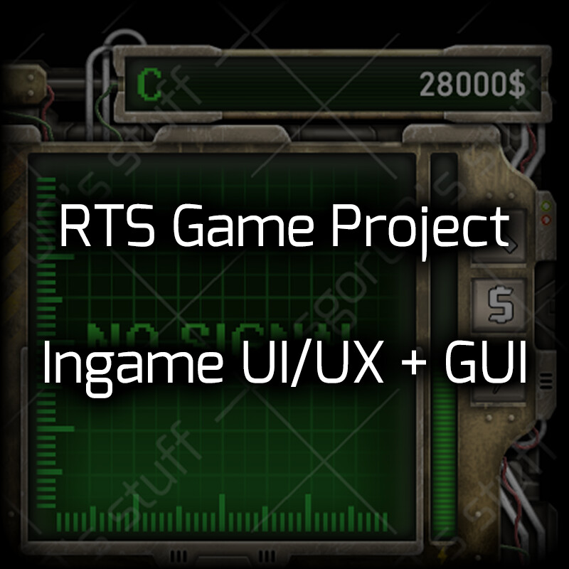 ArtStation - RTS Game Project - in-game UI/UX + GUI Art