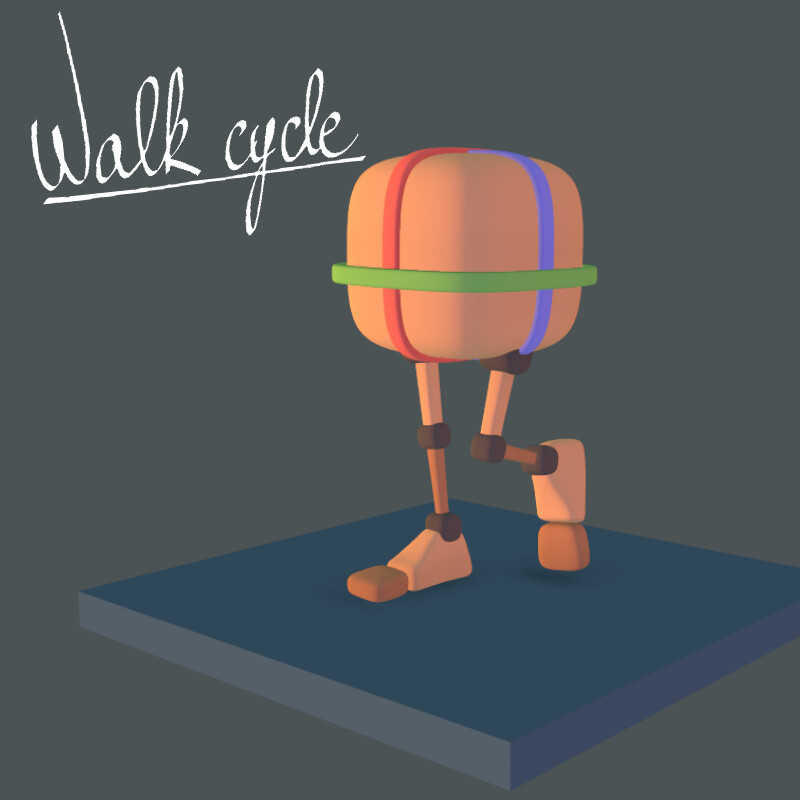 ArtStation - Neutral Walkcycle 24 frames