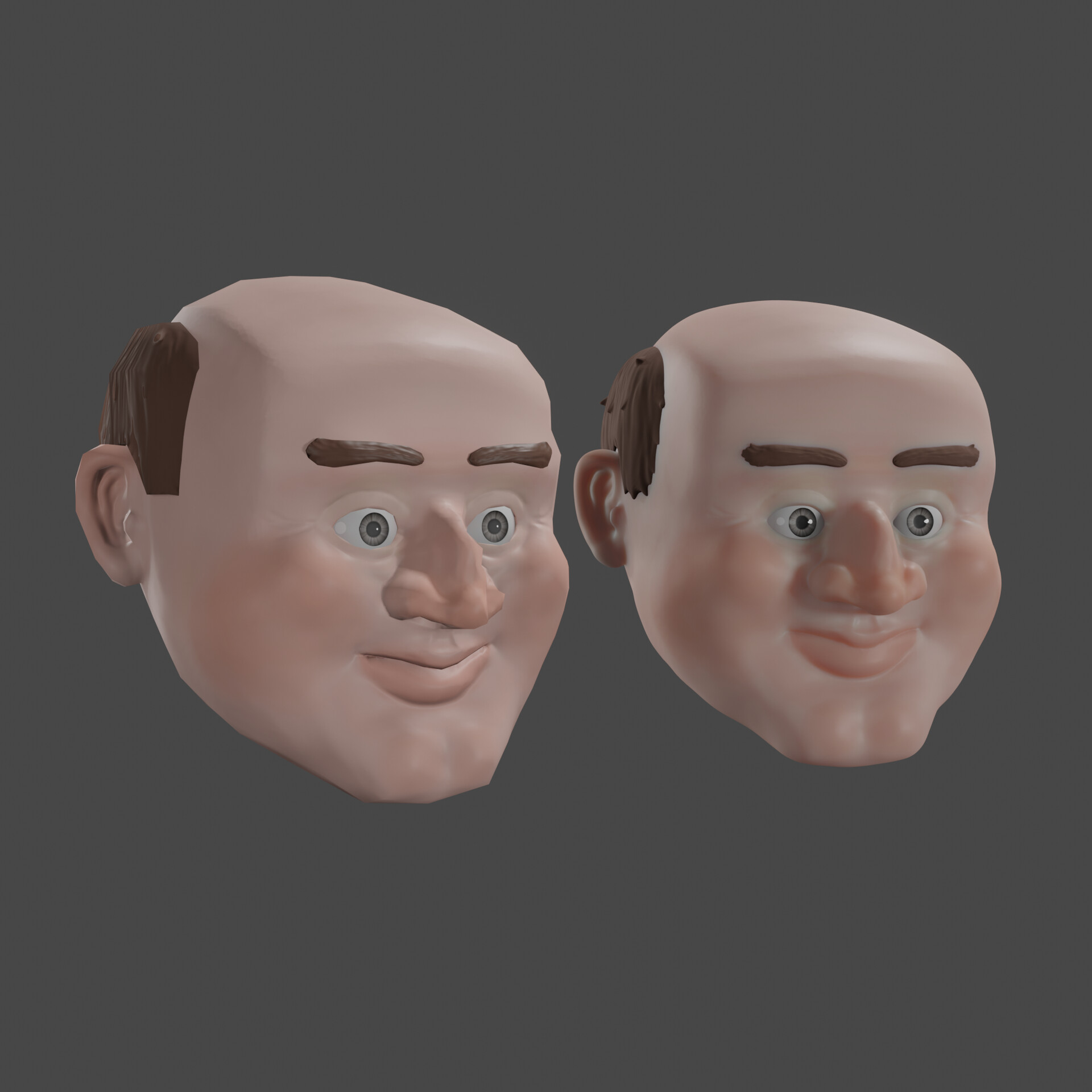 ArtStation - Stylized Old Man Face, Sculpt and Retopo