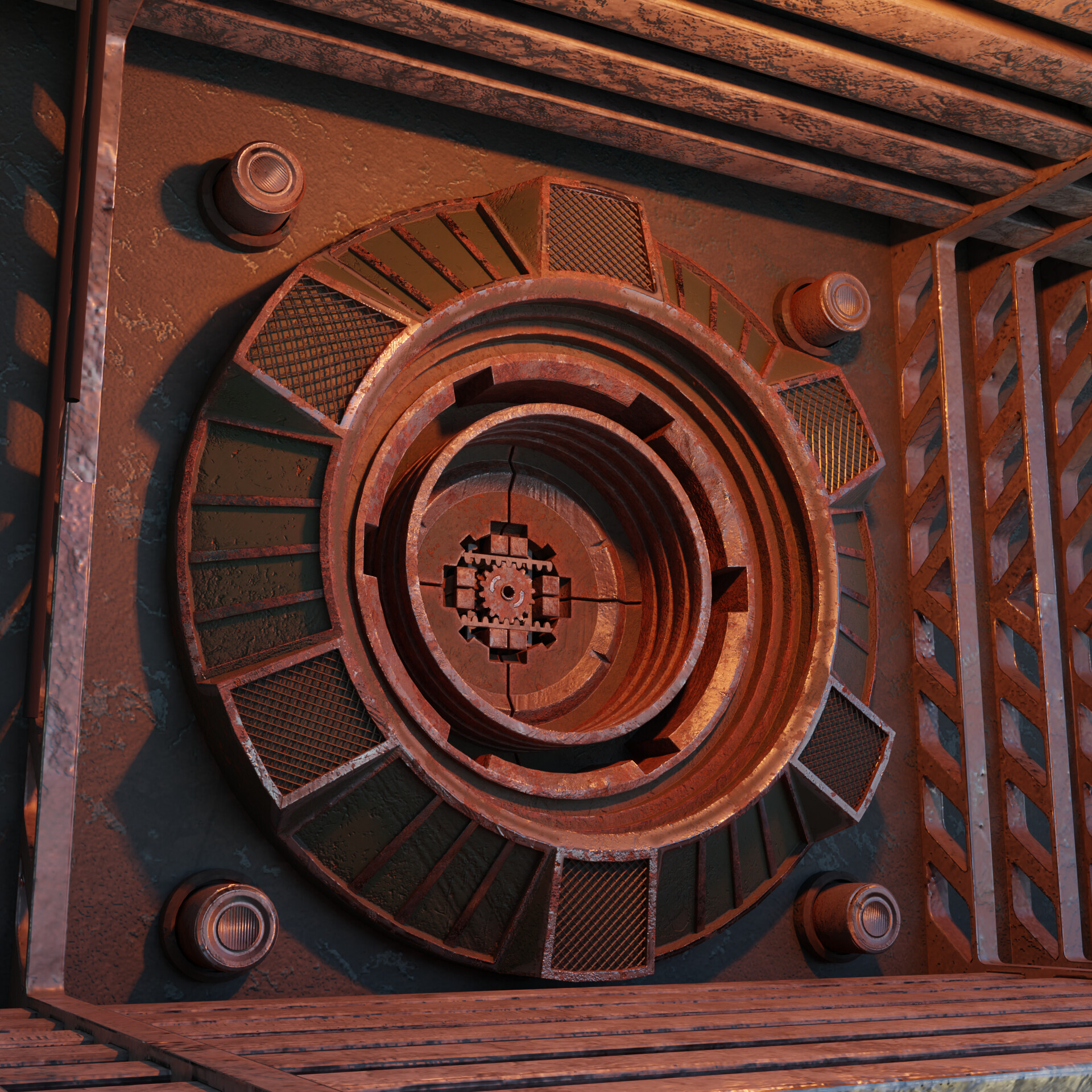 ArtStation - Post-Apocalyptic Sci-Fi Door