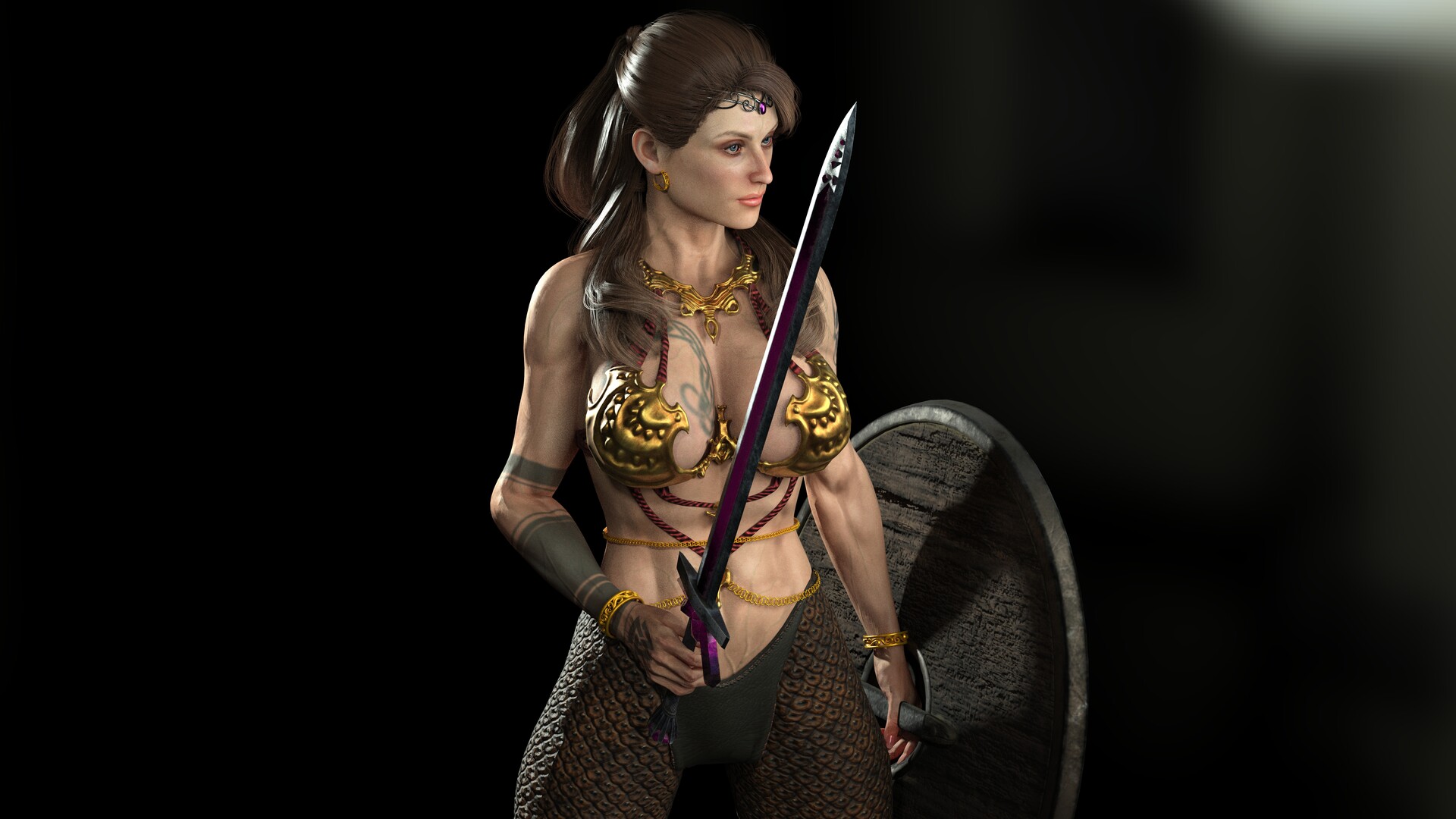 ArtStation - Nomadic Warrior Mage — Aife "Trish" Bellare