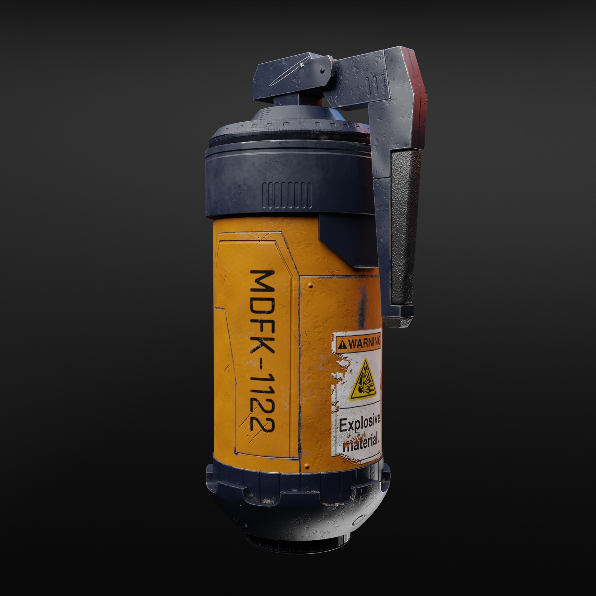 ArtStation - Tech-grenade MDFK-1122 - Game ready