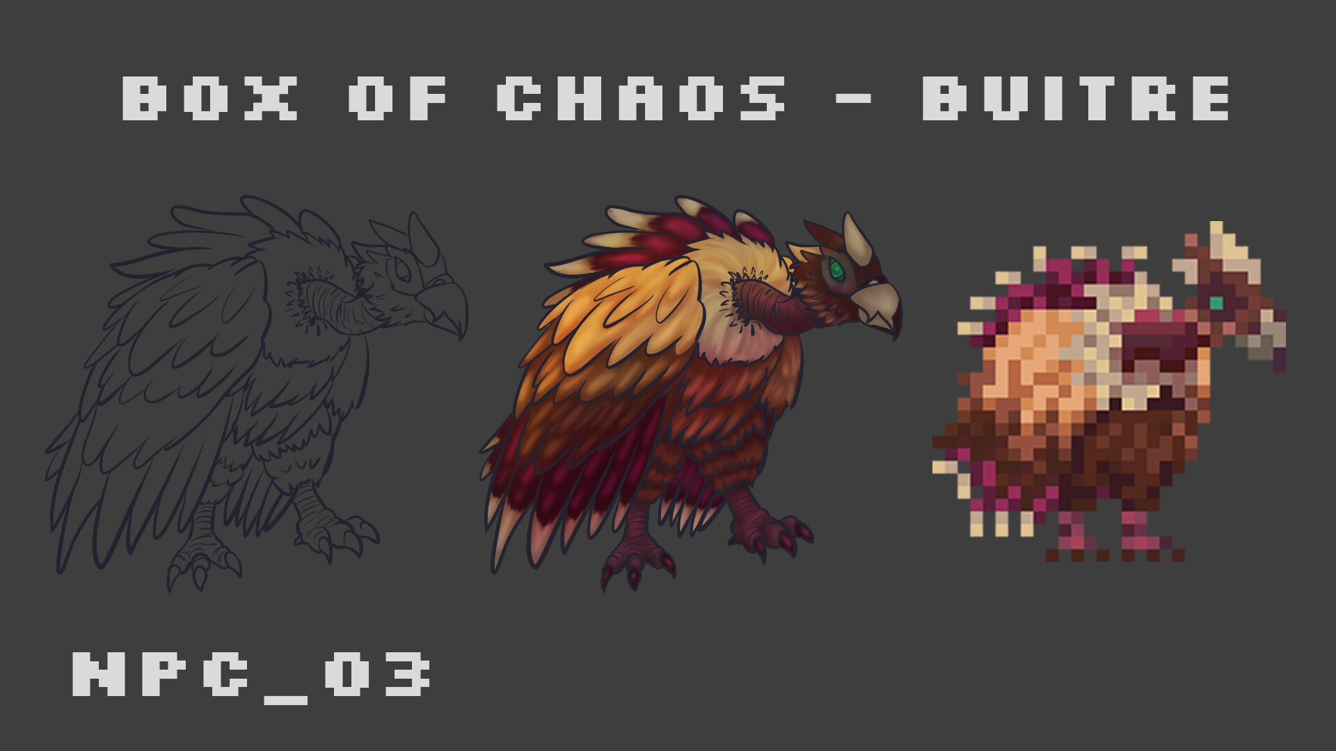 ArtStation - Character Design - NPC - Buitre (Vulture) - "Box Of Chaos"