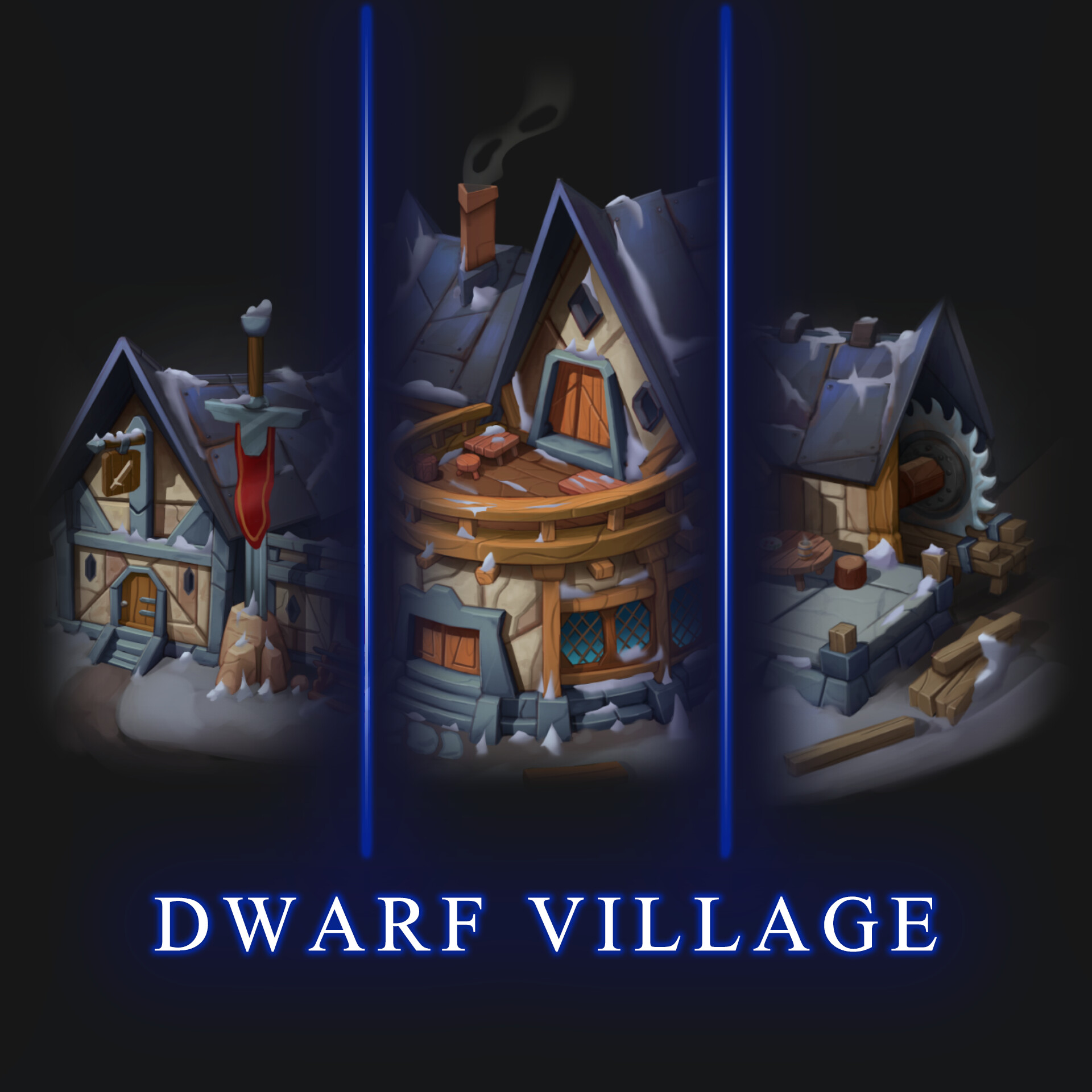 ArtStation - Dwarf Village