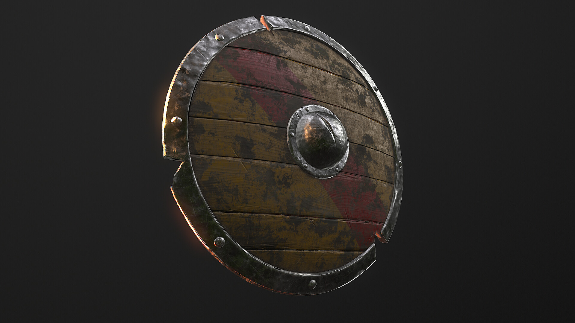 ArtStation - Old medieval shield