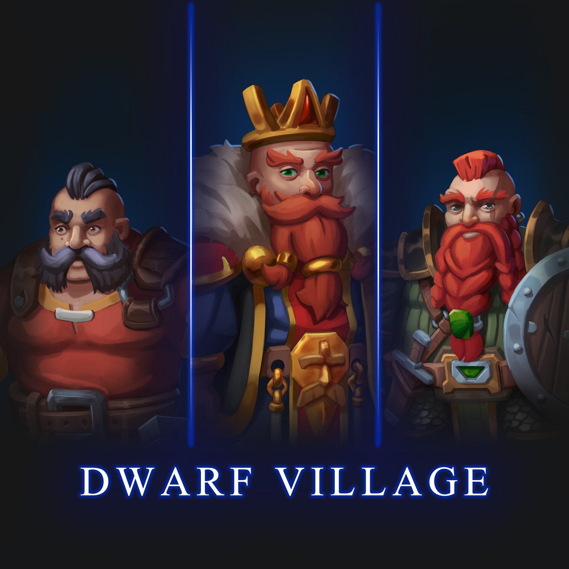 ArtStation - Dwarf Village Characters