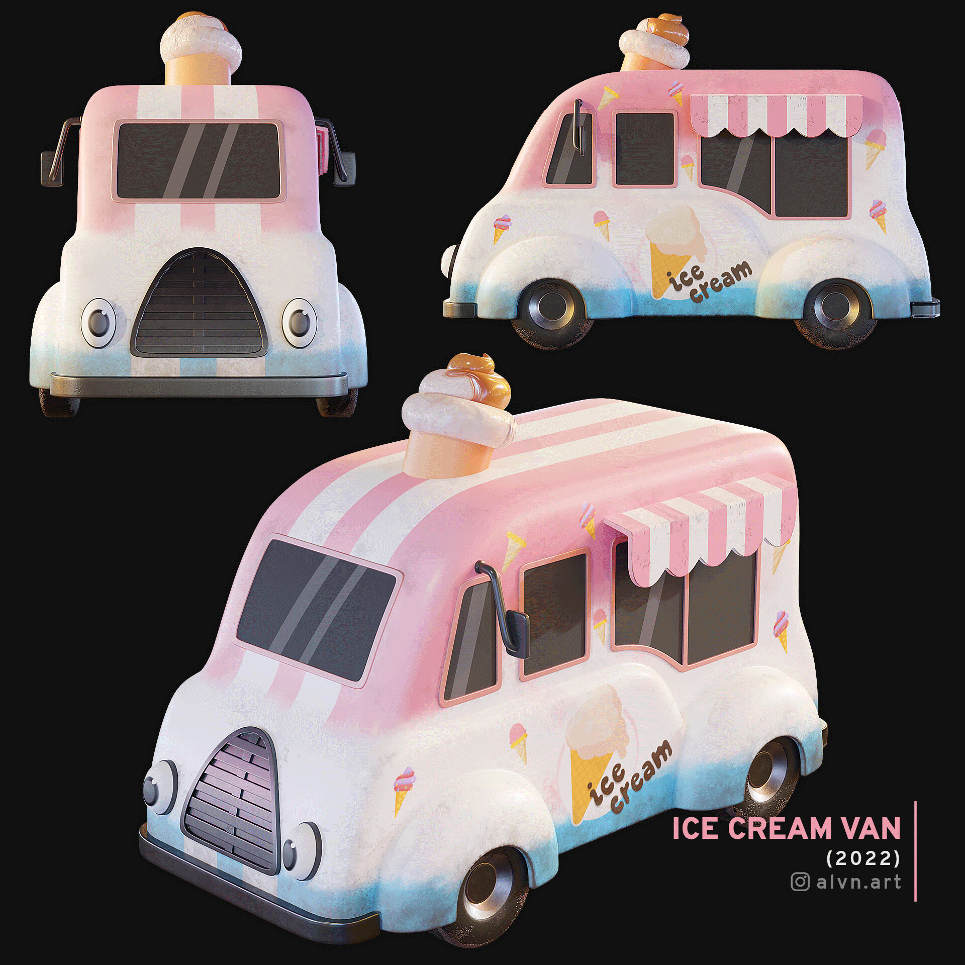 ArtStation - Ice Cream Van (2022)