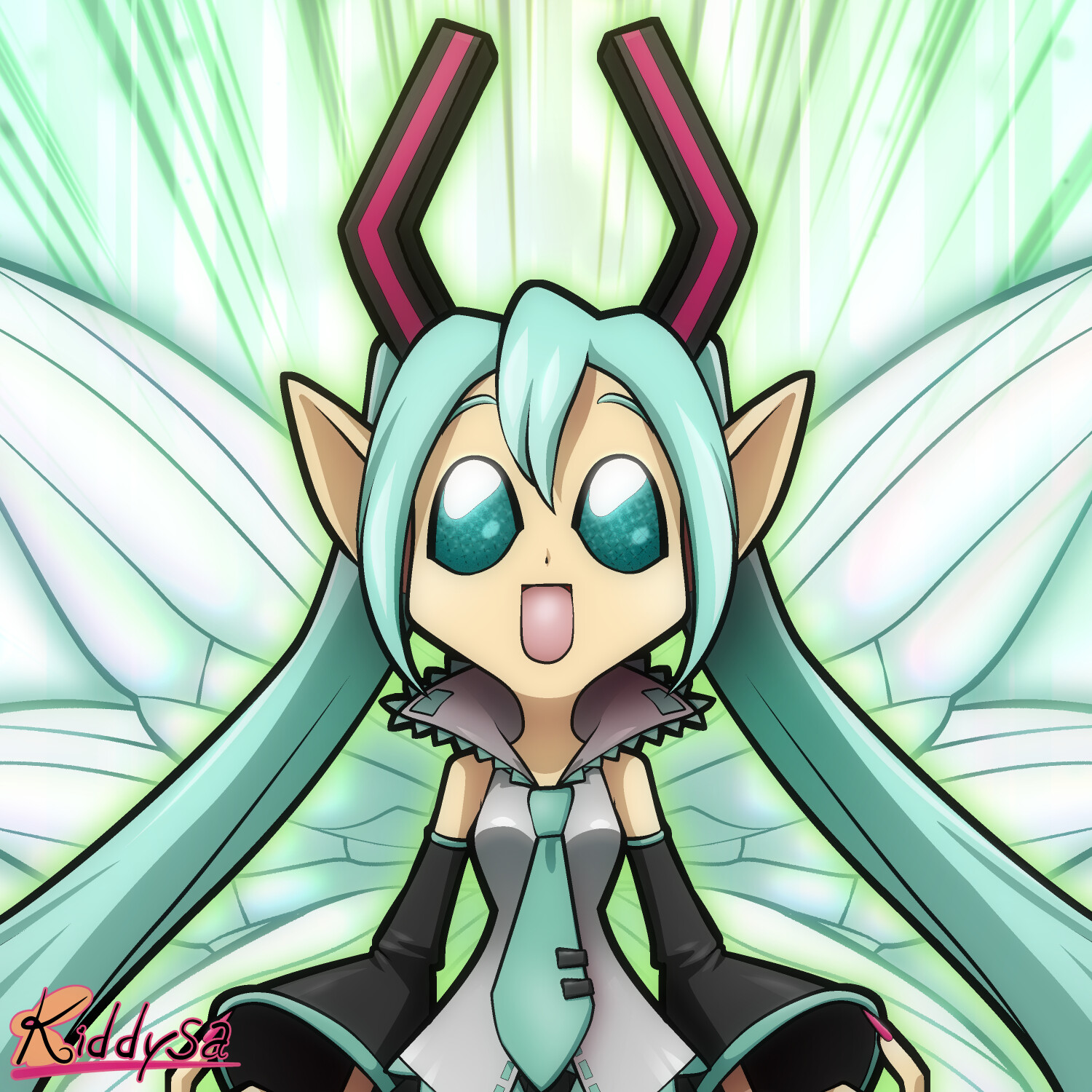 ArtStation - Draw hatsune miku as if she were a character in your oc world.