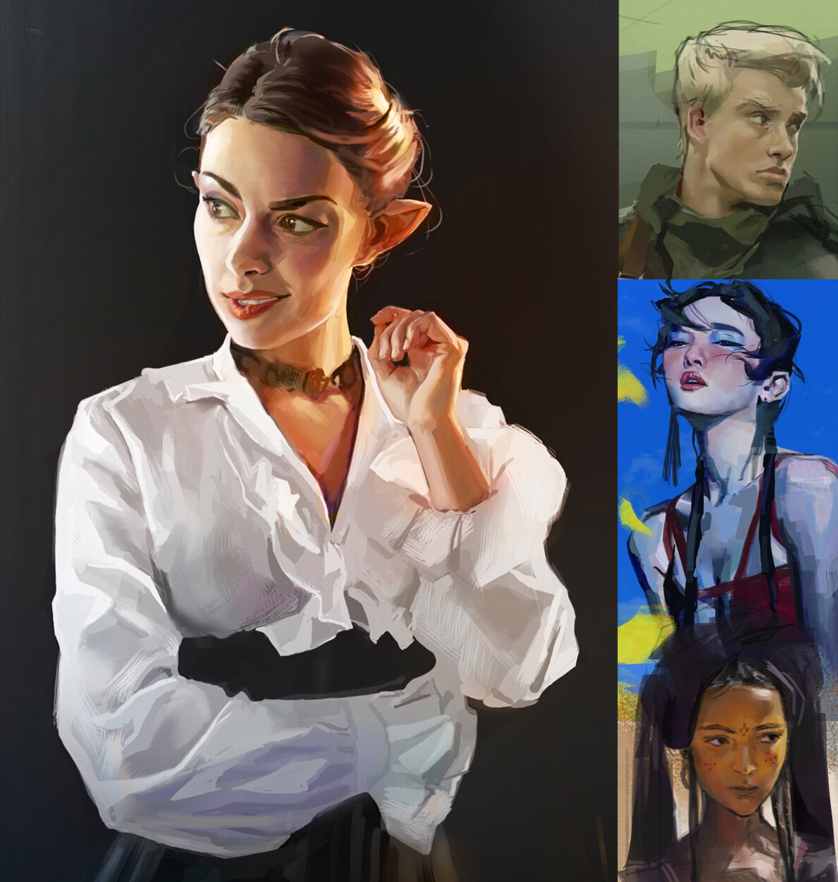 ArtStation - Studies (portraits, master copies, concept art, film ...
