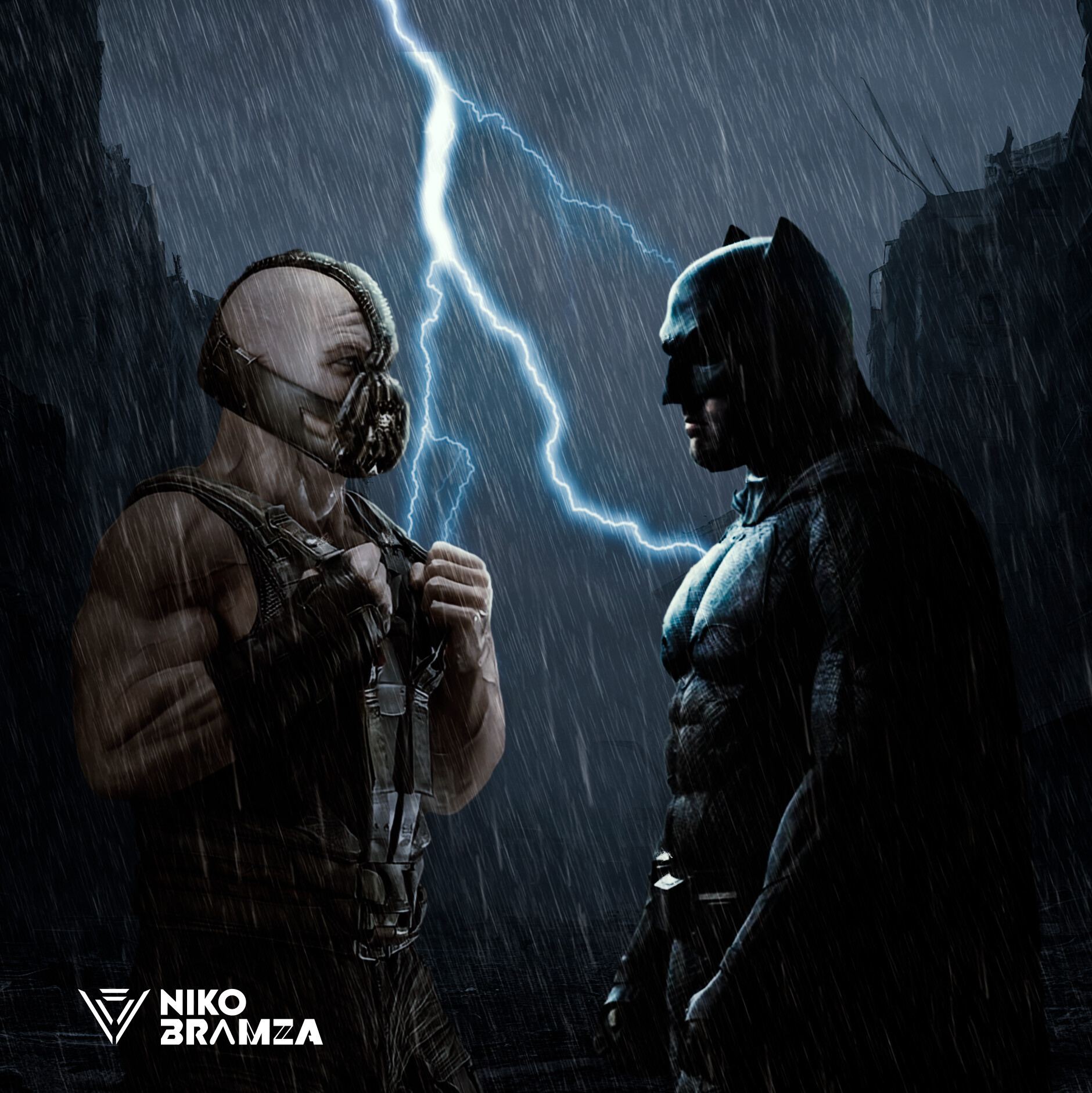 ArtStation - Batman vs Bane
