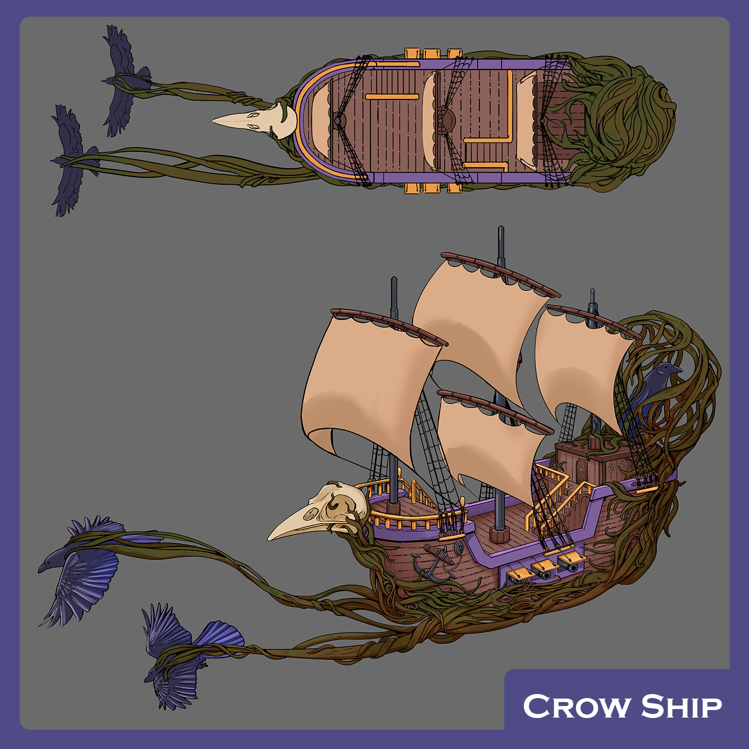 ArtStation - The Crow Ship (Client Work)