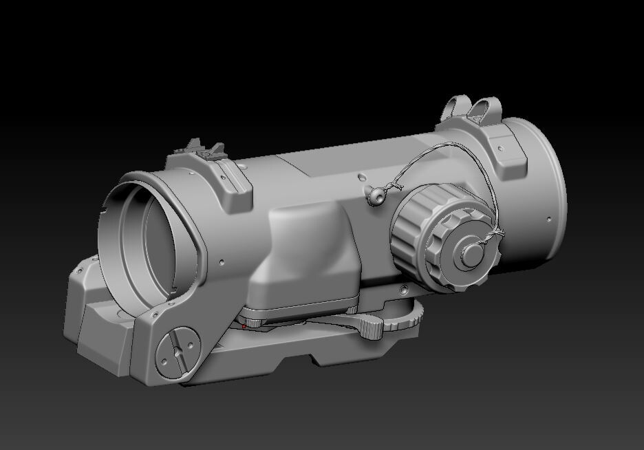 ArtStation - Sight - ELCAN Specter DR 3d modelling Pipeline ( Fusion ...