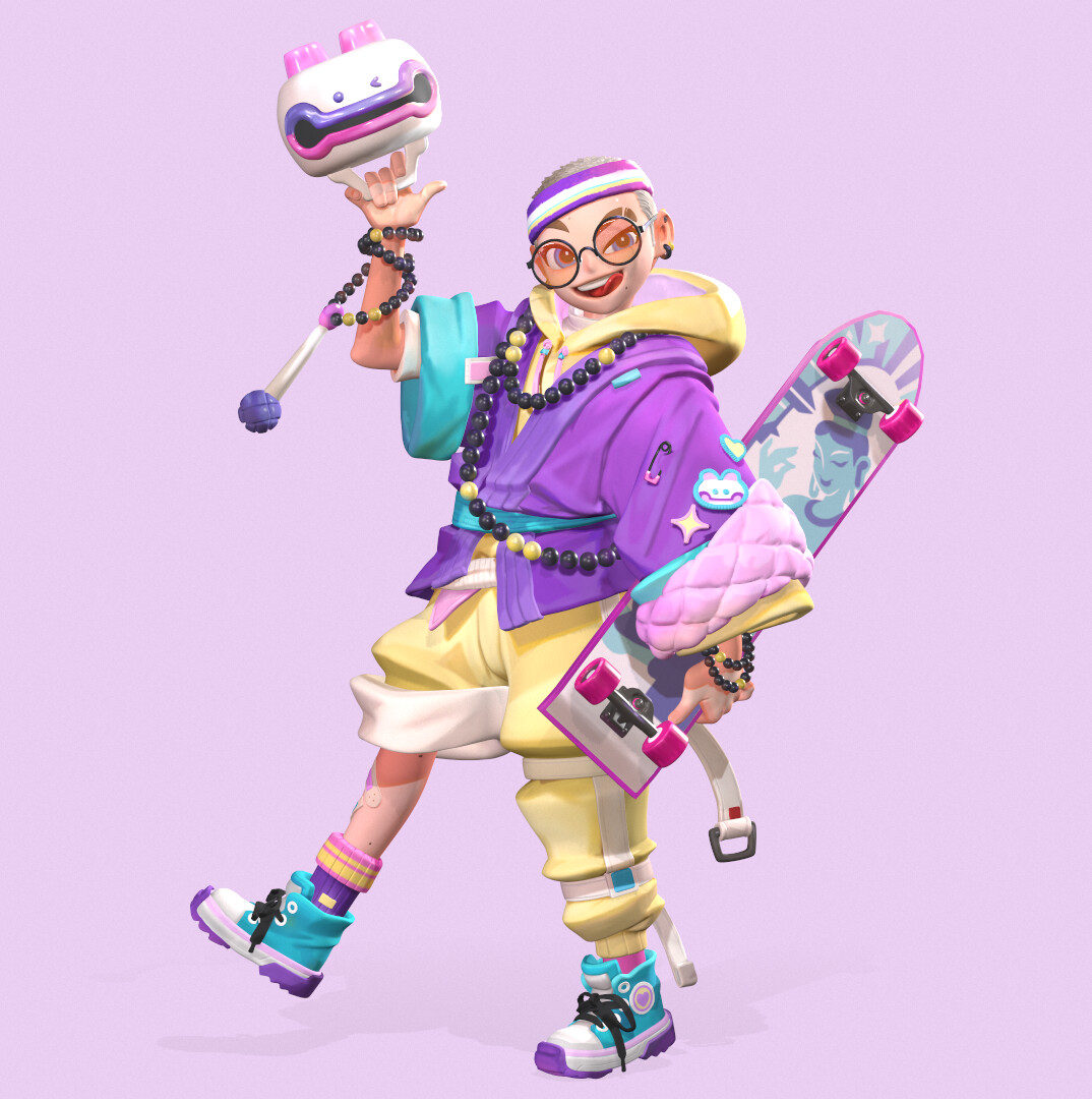 ArtStation - Monk Kid 3D practice