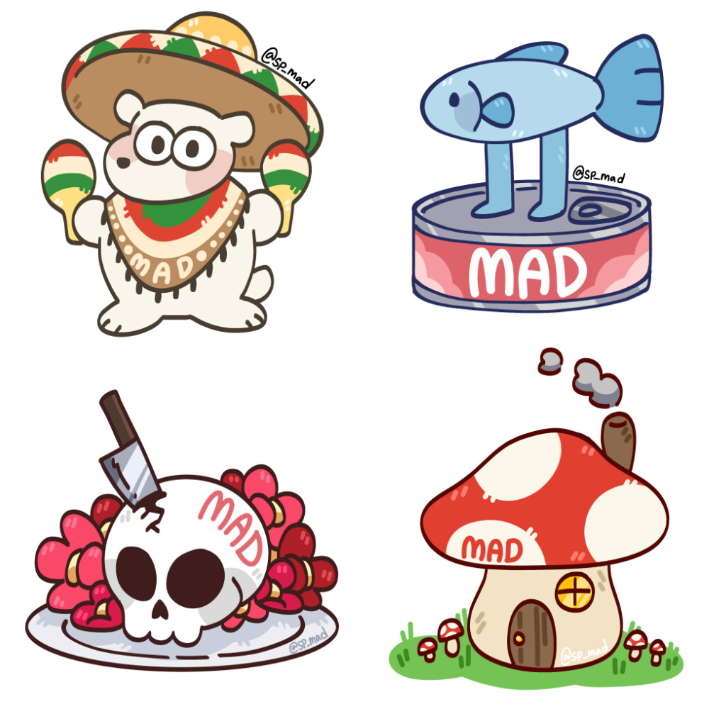 ArtStation - SP MAD sticker design competition