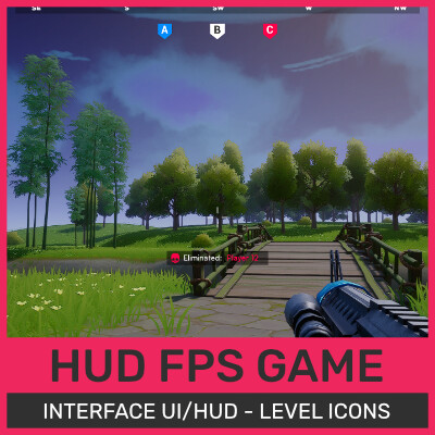 ArtStation - FPS interface UI/HUD for Unreal Engine