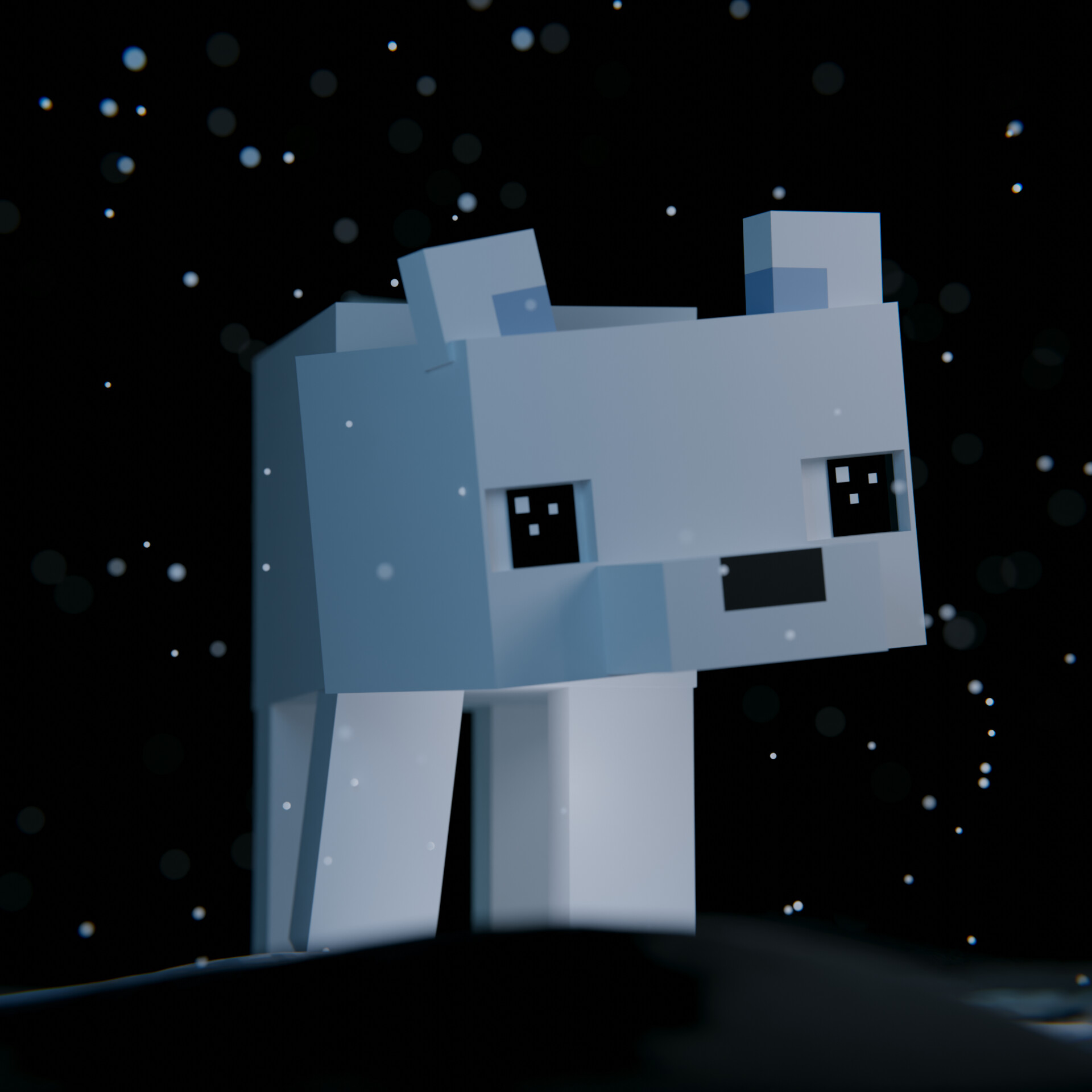 ArtStation - Arctic Fox - Minecraft