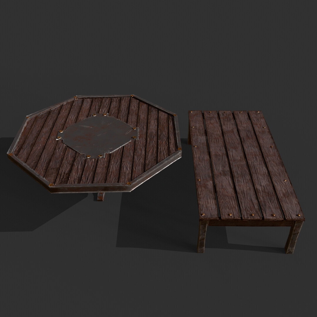 ArtStation - Medieval Tables (For the Game: Talons Blade) - Rendered in ...