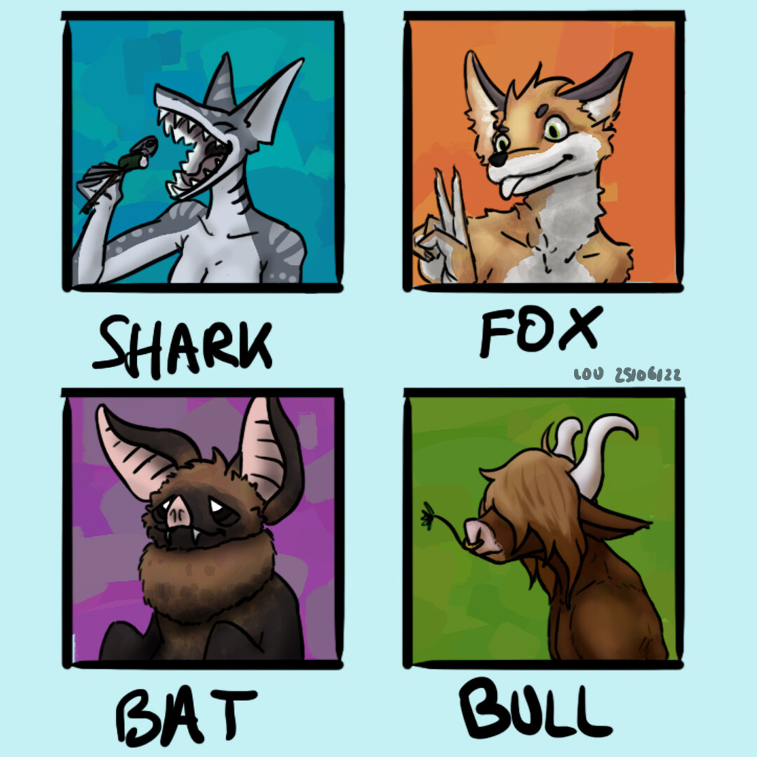 ArtStation - 12 Anthro characters - Digital art