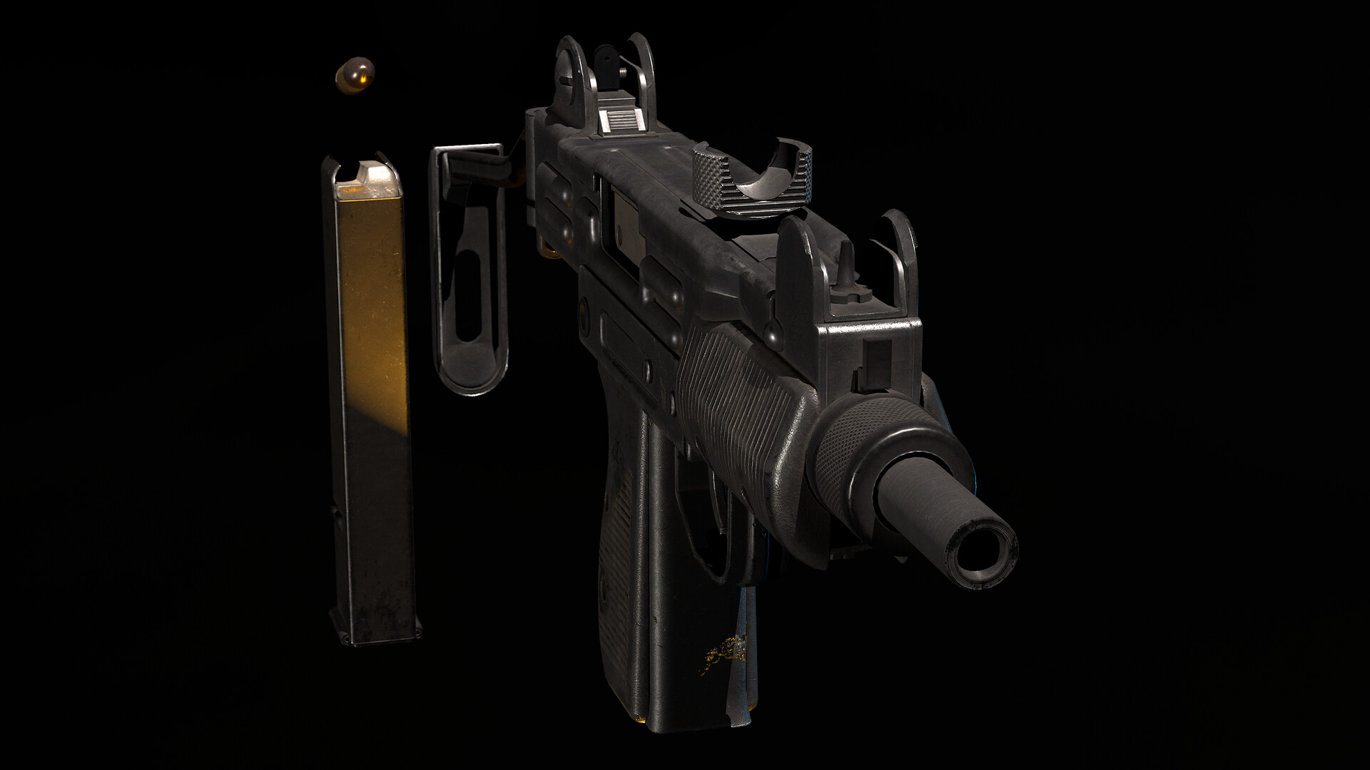 ArtStation - Mini gun for game and Film