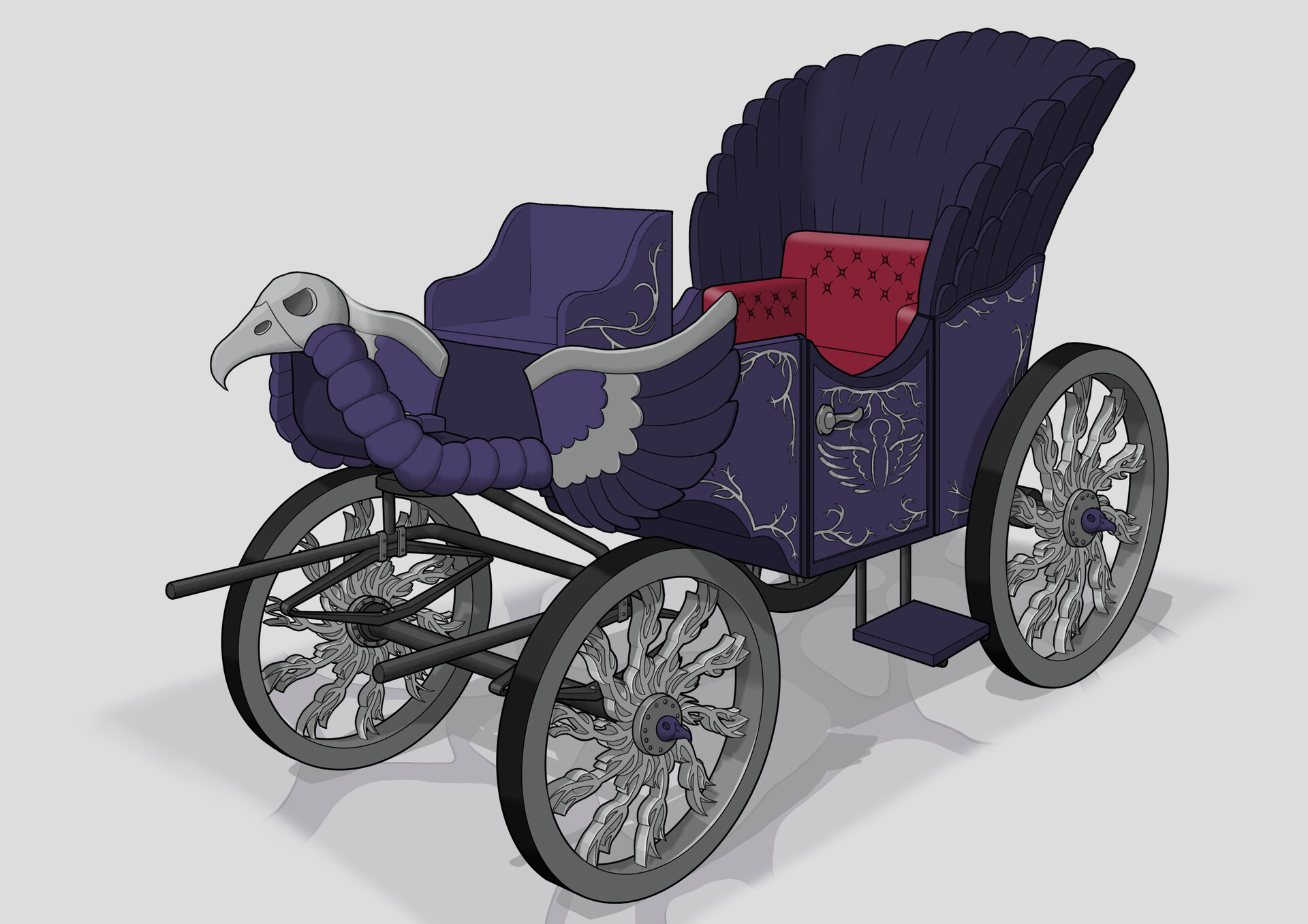 ArtStation - Vehicle design: Raven Queen's carriage