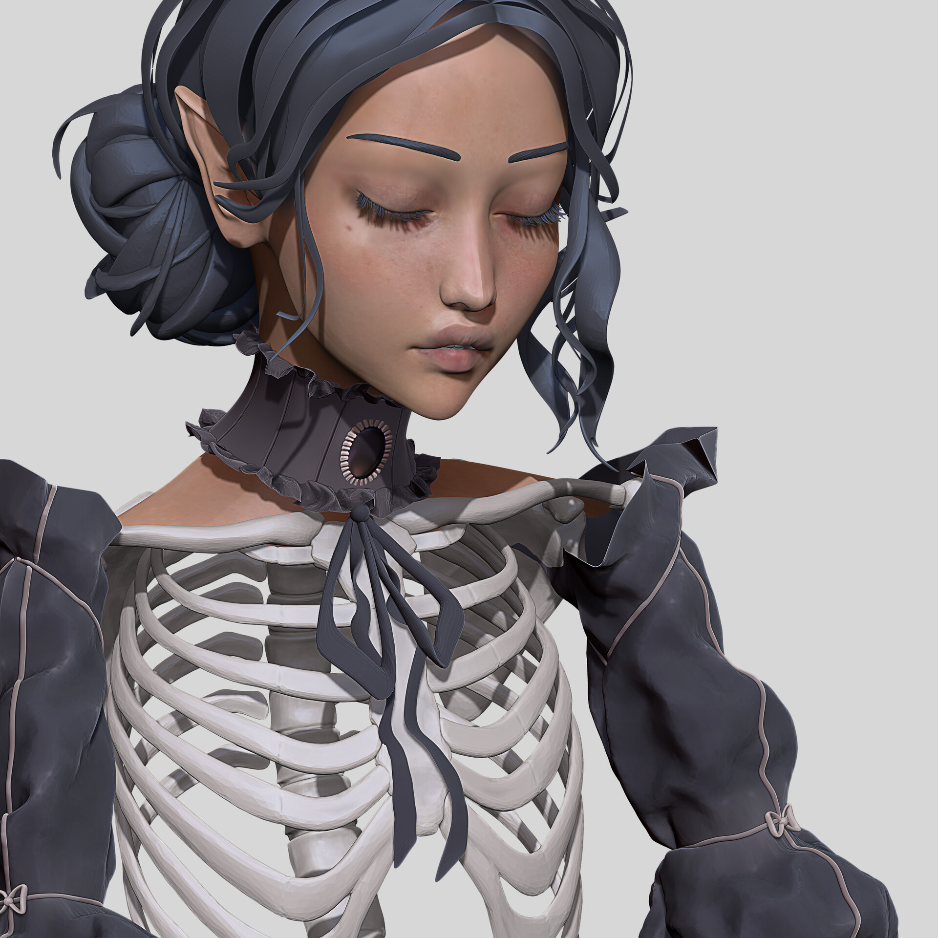 ArtStation - Skeleton girl