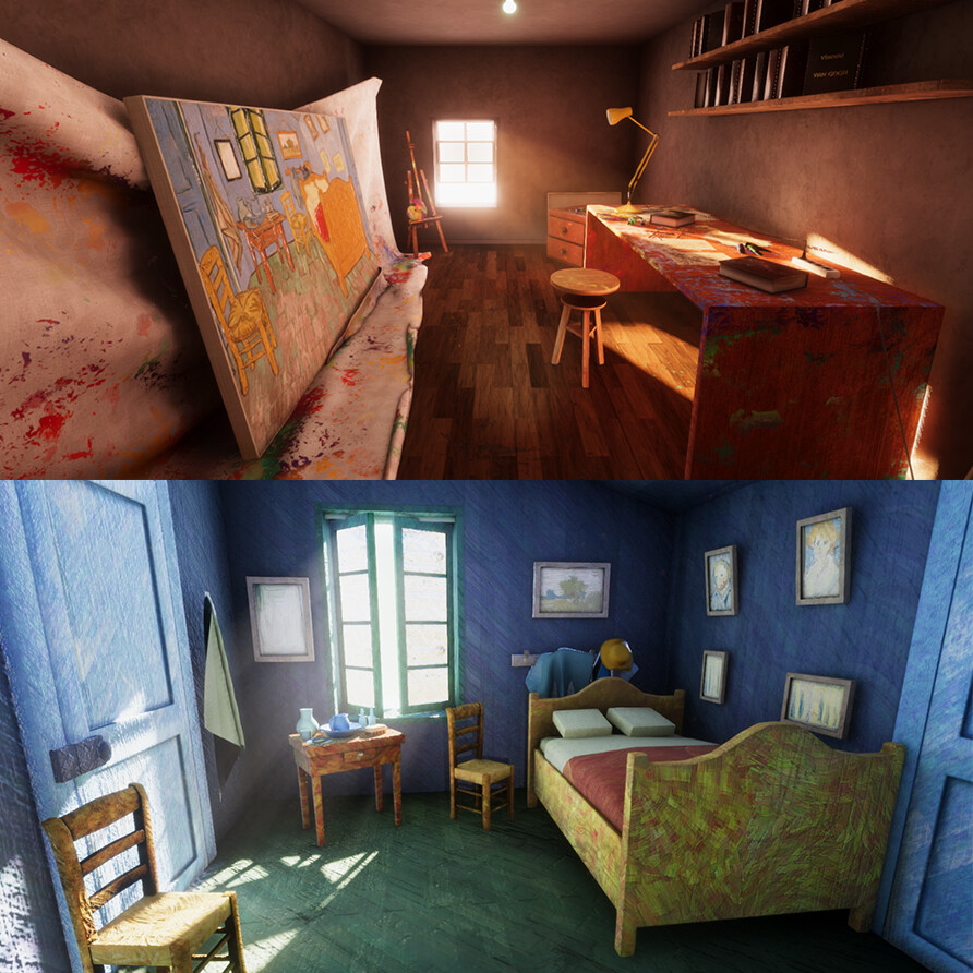 ArtStation - Painter Workshop - MTI3D Realtime project