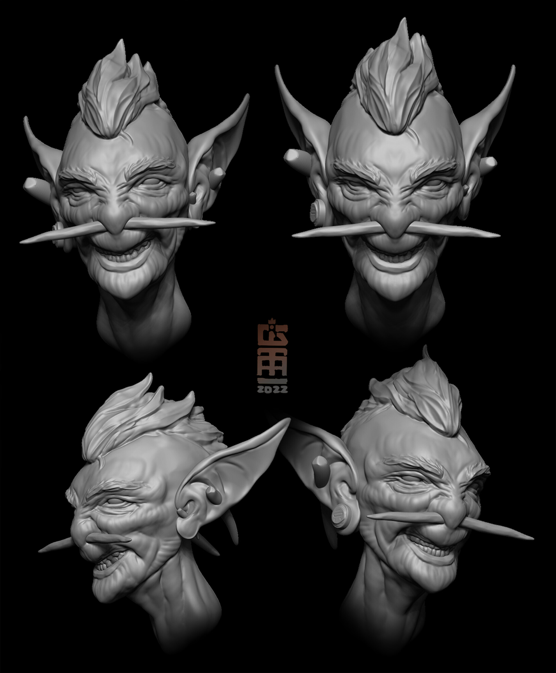 ArtStation - Tribal Goblin - Speedsculpting #4.22