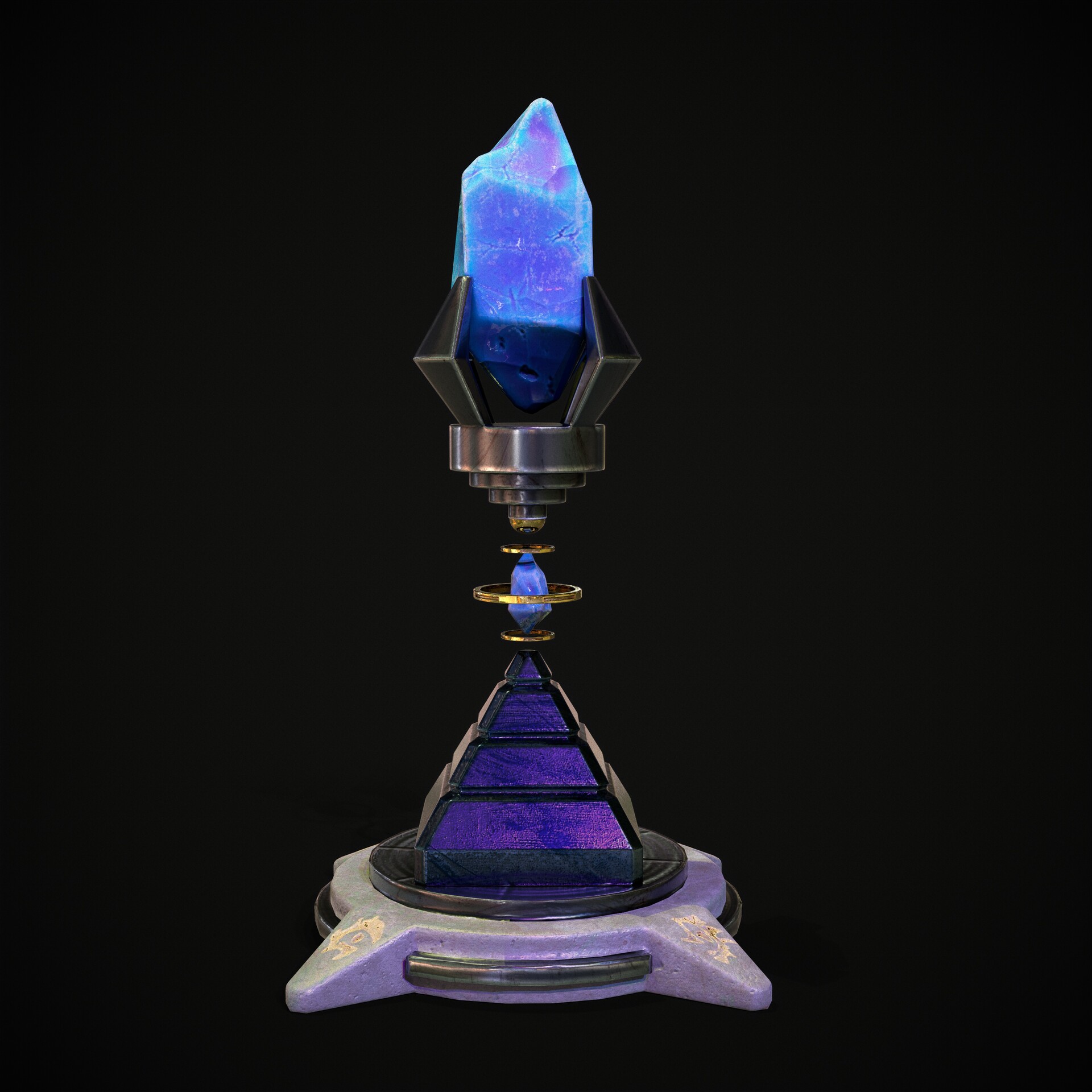 ArtStation - Stylized props magic crystal
