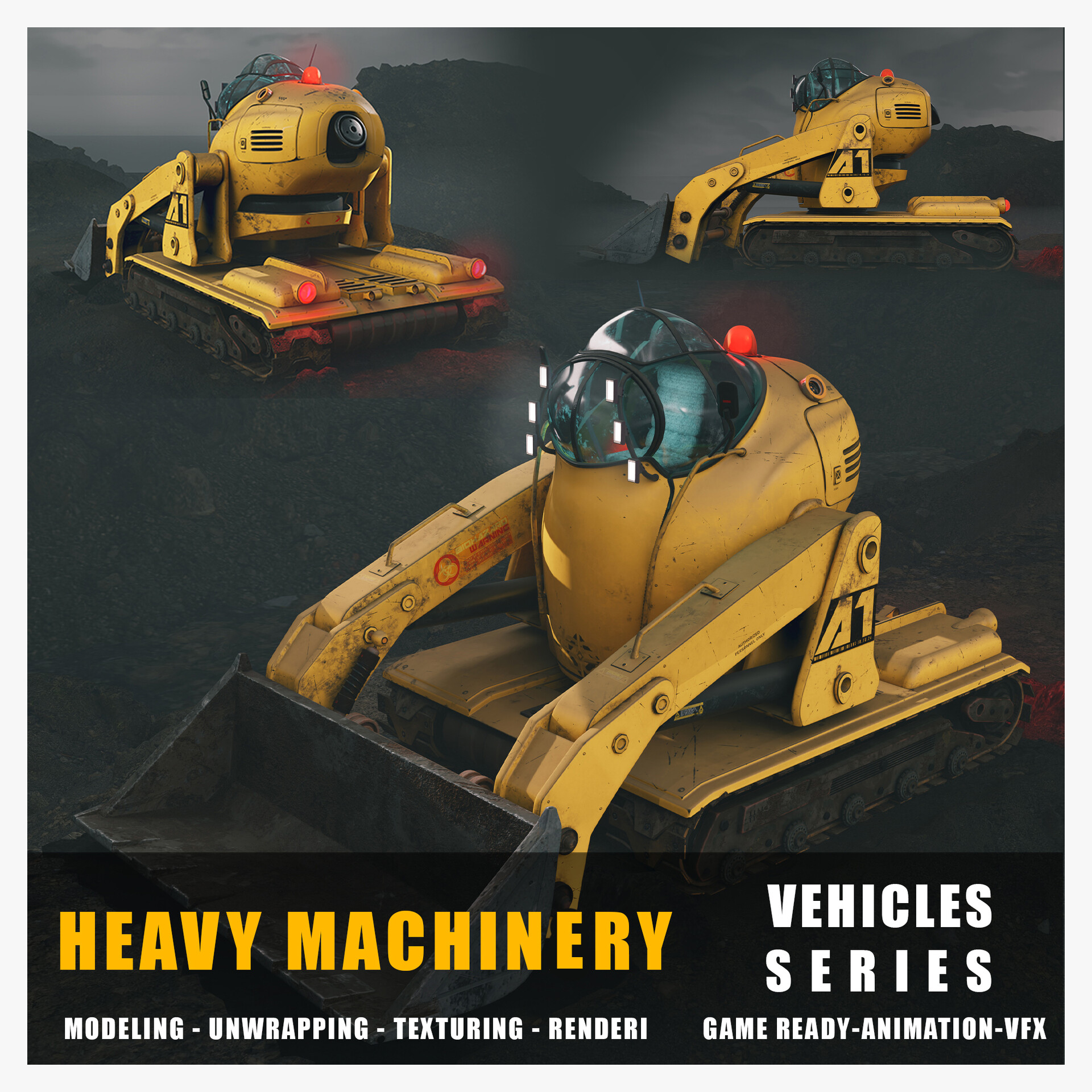 ArtStation - Heavy machinery (loader machine) high detail ready for ...