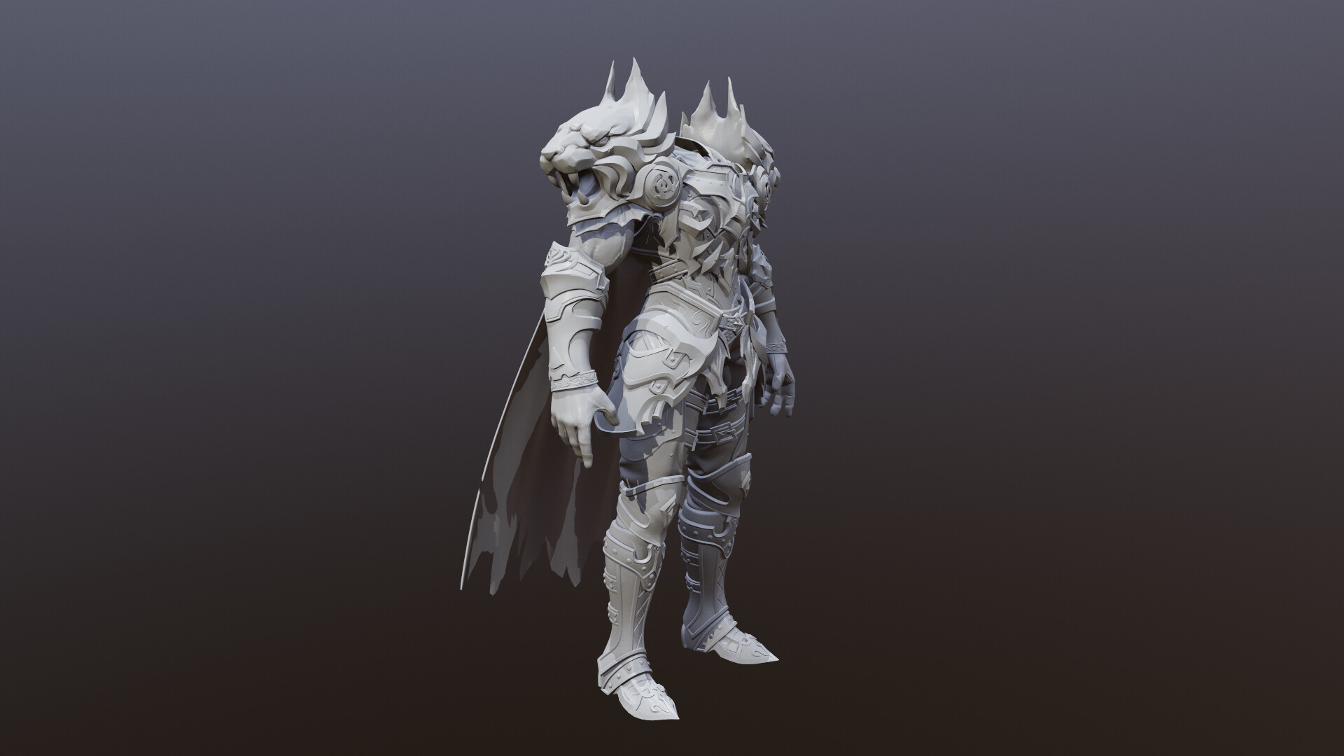 ArtStation - Lion Head Knight Armor