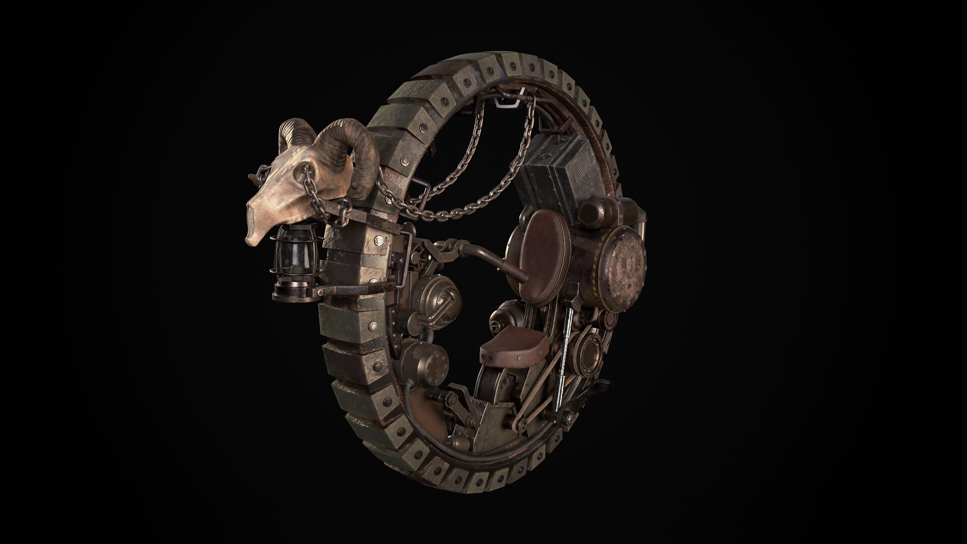 ArtStation - Post-Apocalyptic Monowheel