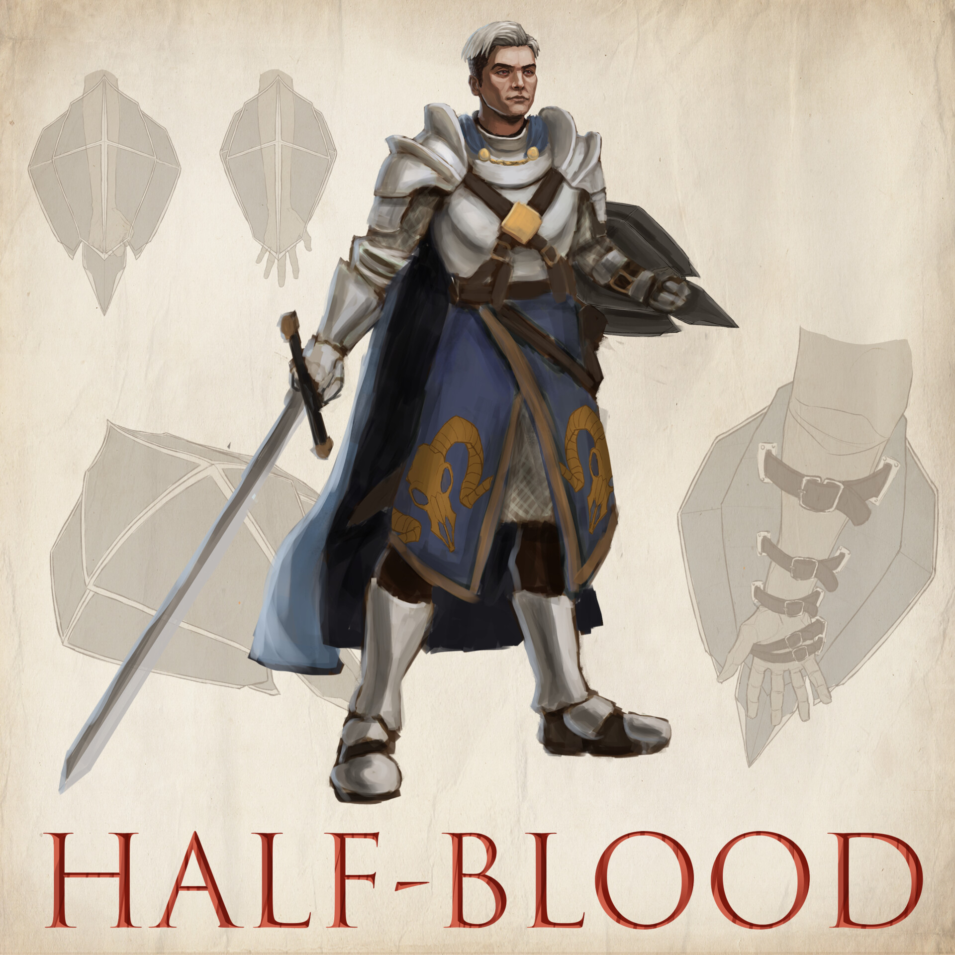 ArtStation - Vam - Knight, Half-Blood Main Character