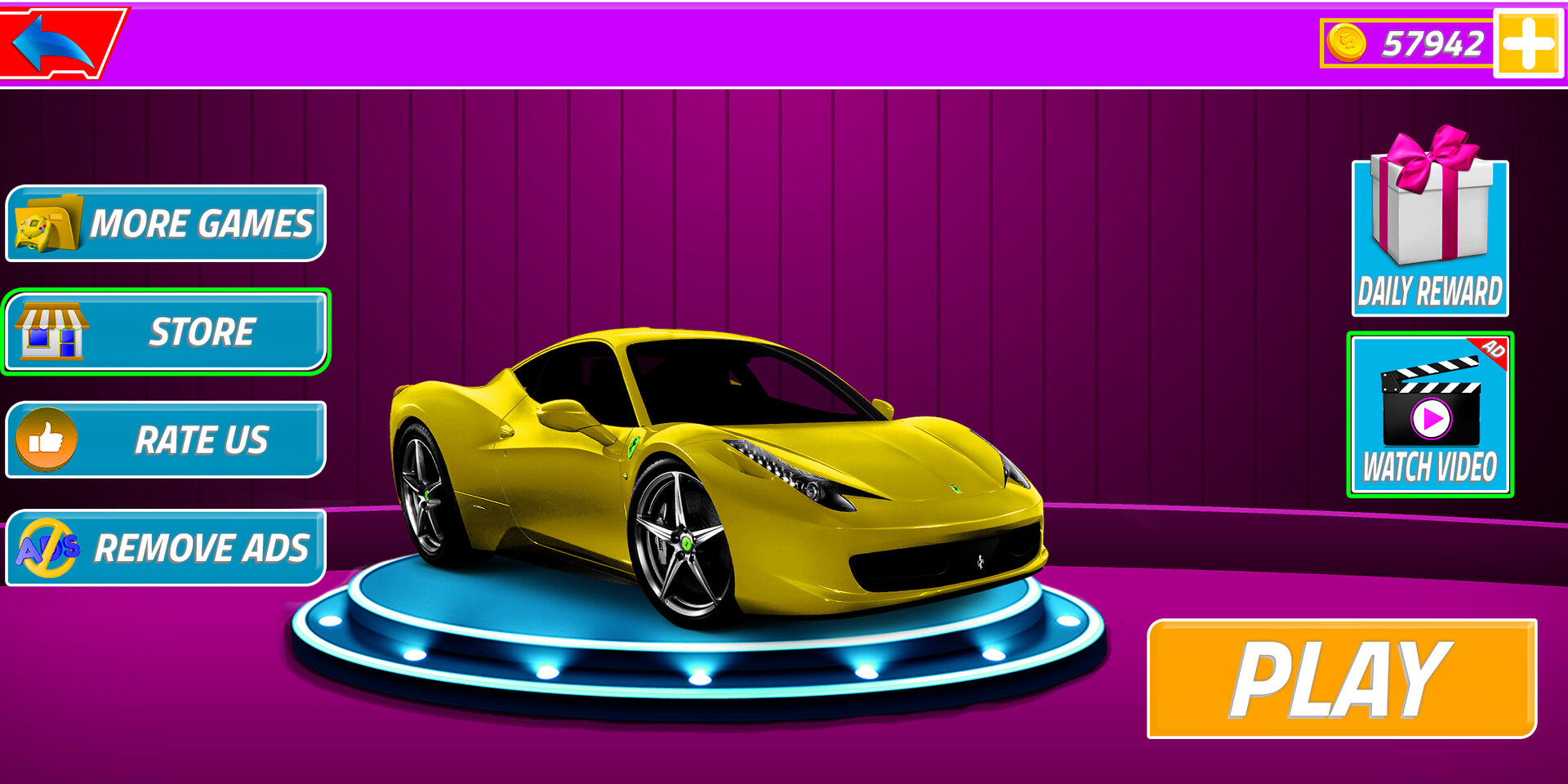 ArtStation - Car Stunt Racing Game UI