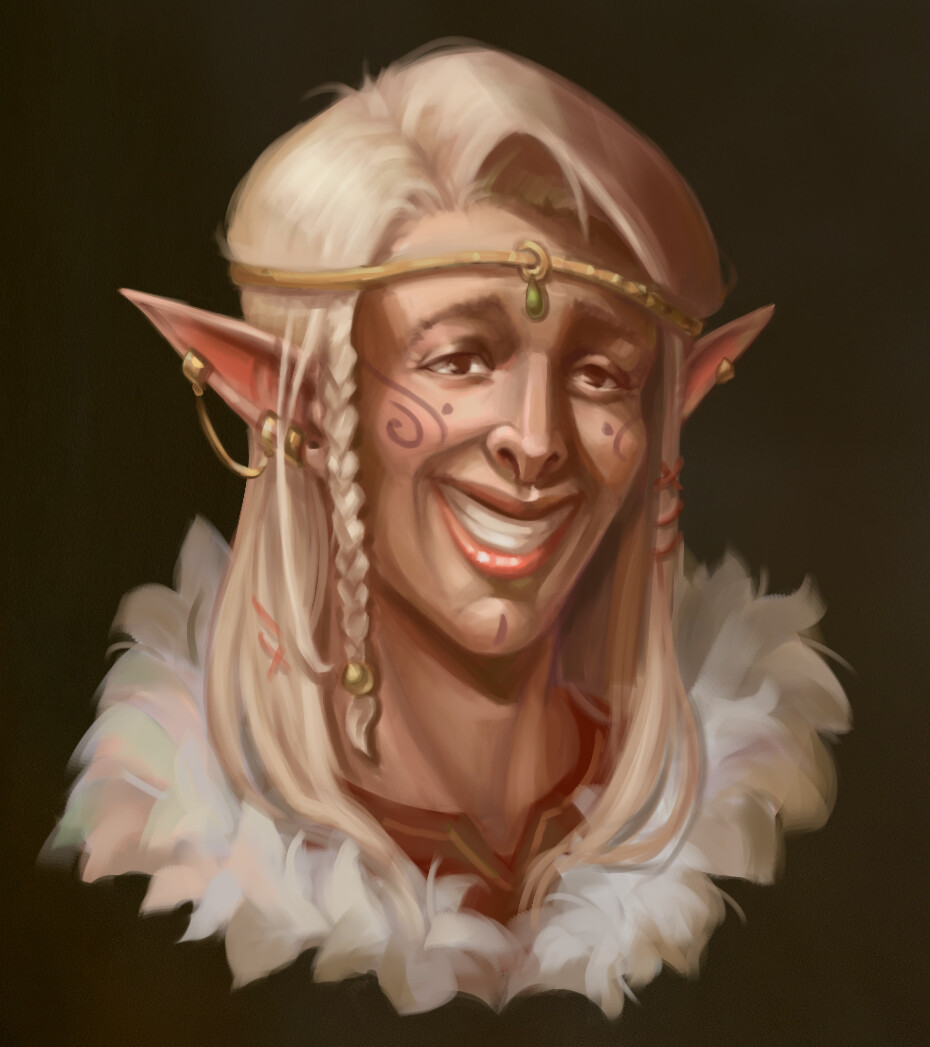 ArtStation - Elf (fantasy portrait)