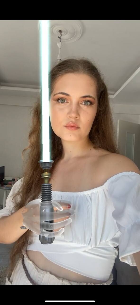 ArtStation - Obi-Wan Kenobi's Lightsaber Snapchat Filter