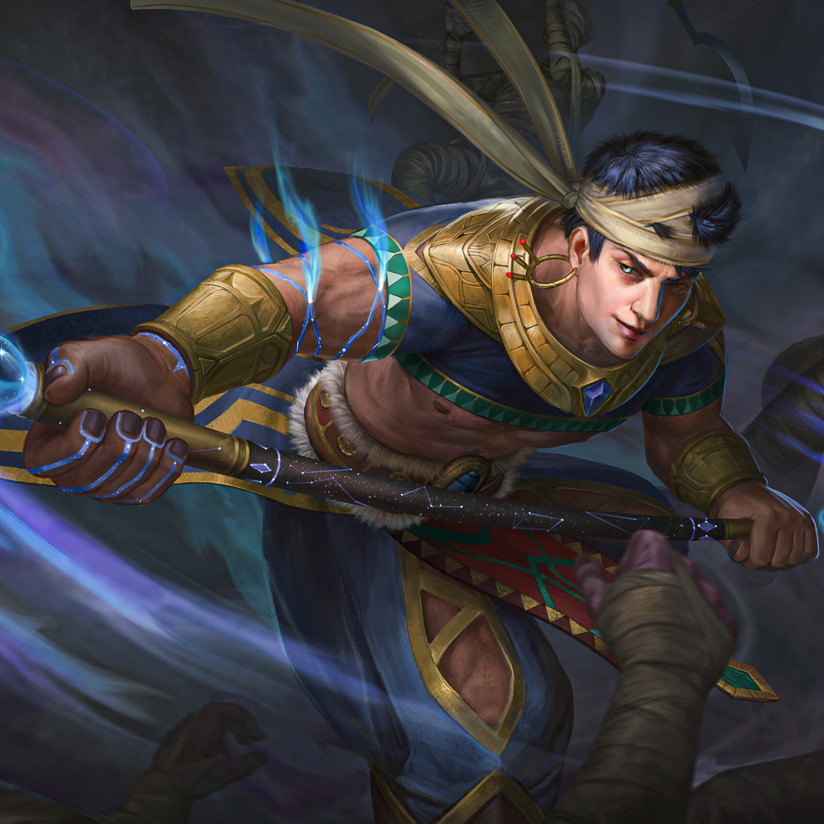 ArtStation - Sand Warrior Splash Art