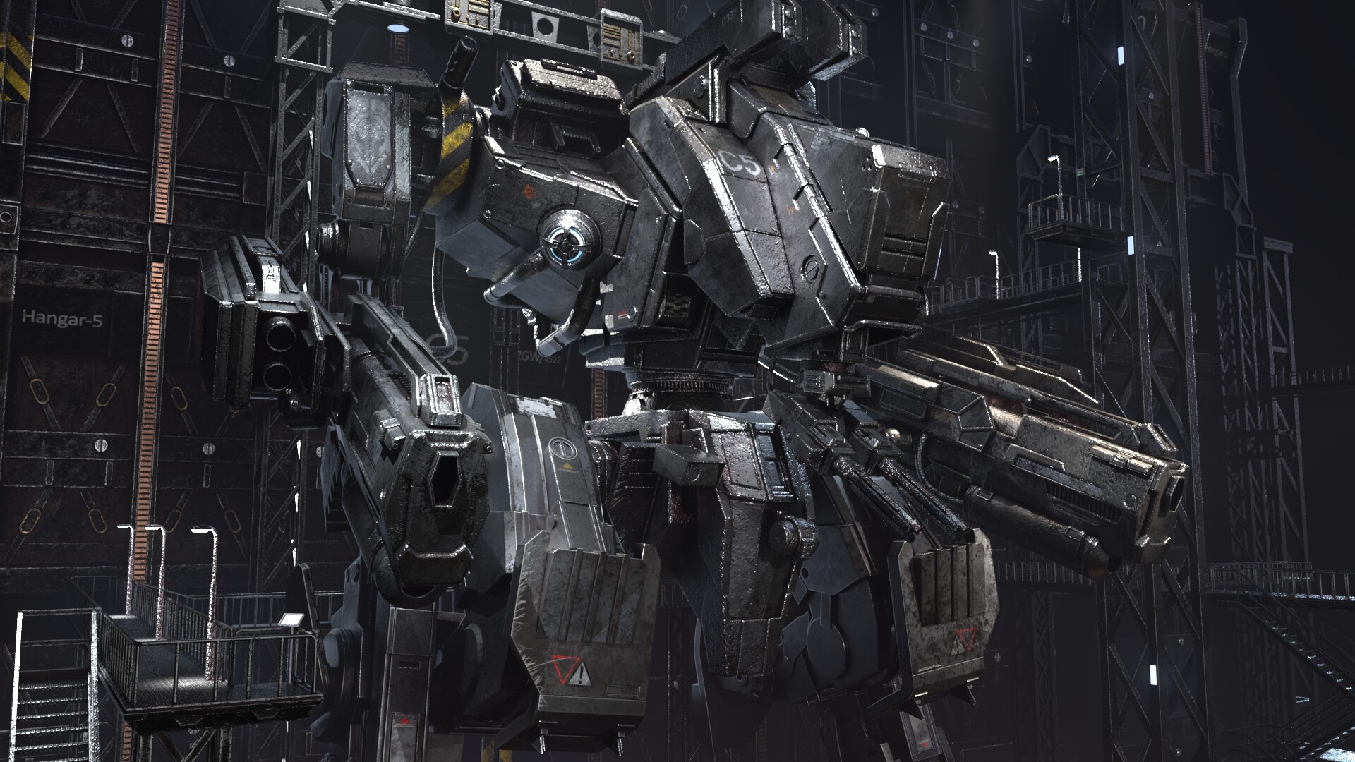 ArtStation - Warrior Mech