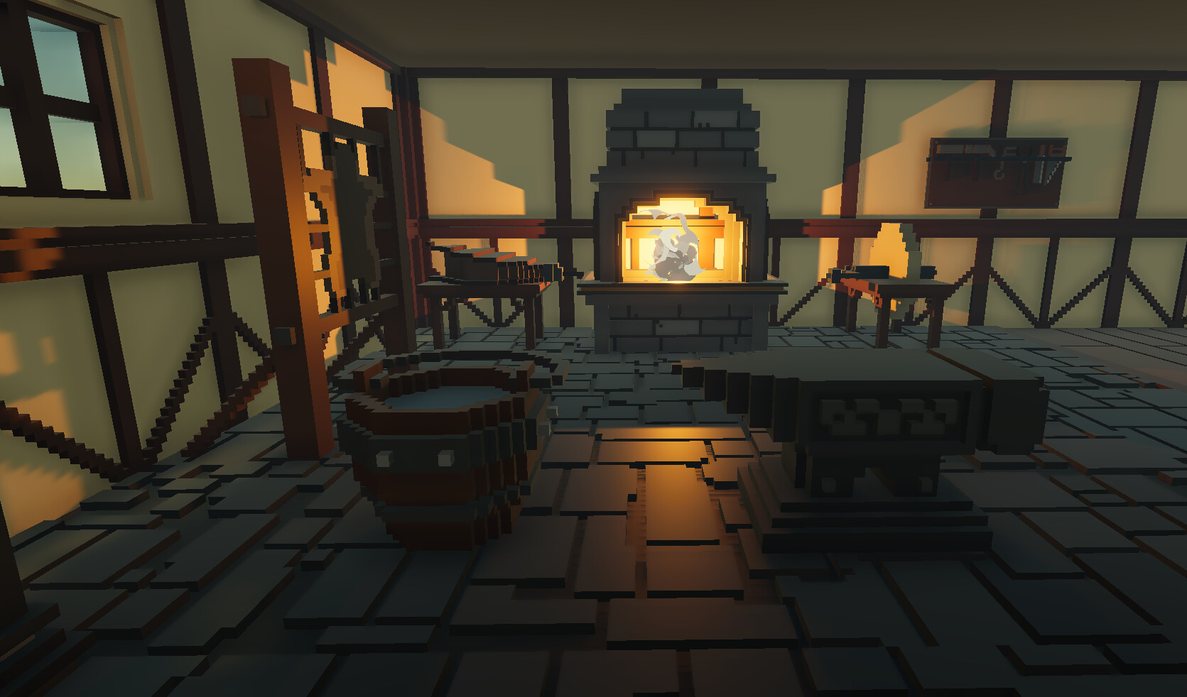ArtStation - Blacksmith's Island Smithing Area Assembled